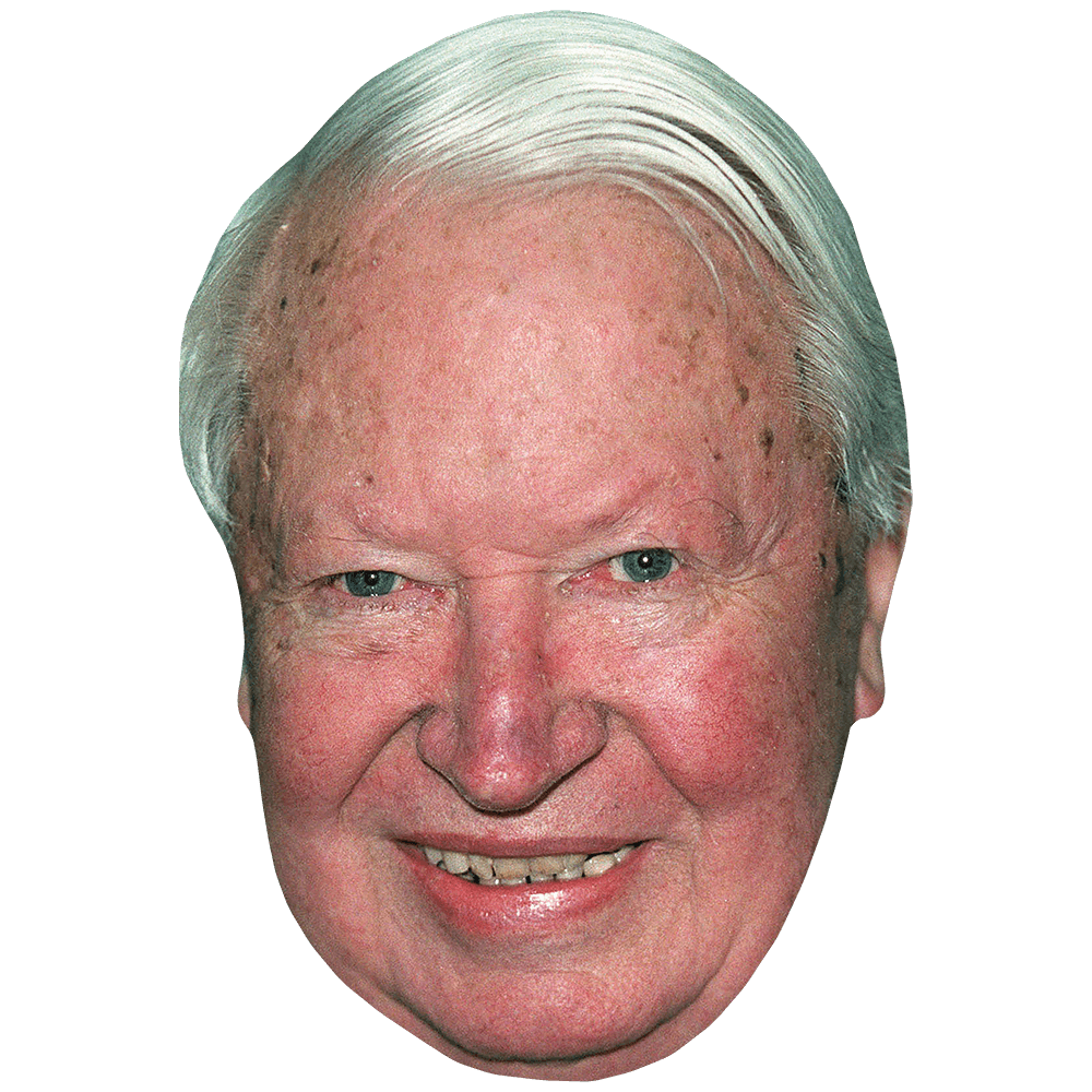 Edward Heath (Smile) Celebrity Mask, Flat Card Face, Fancy Dress Mask ...