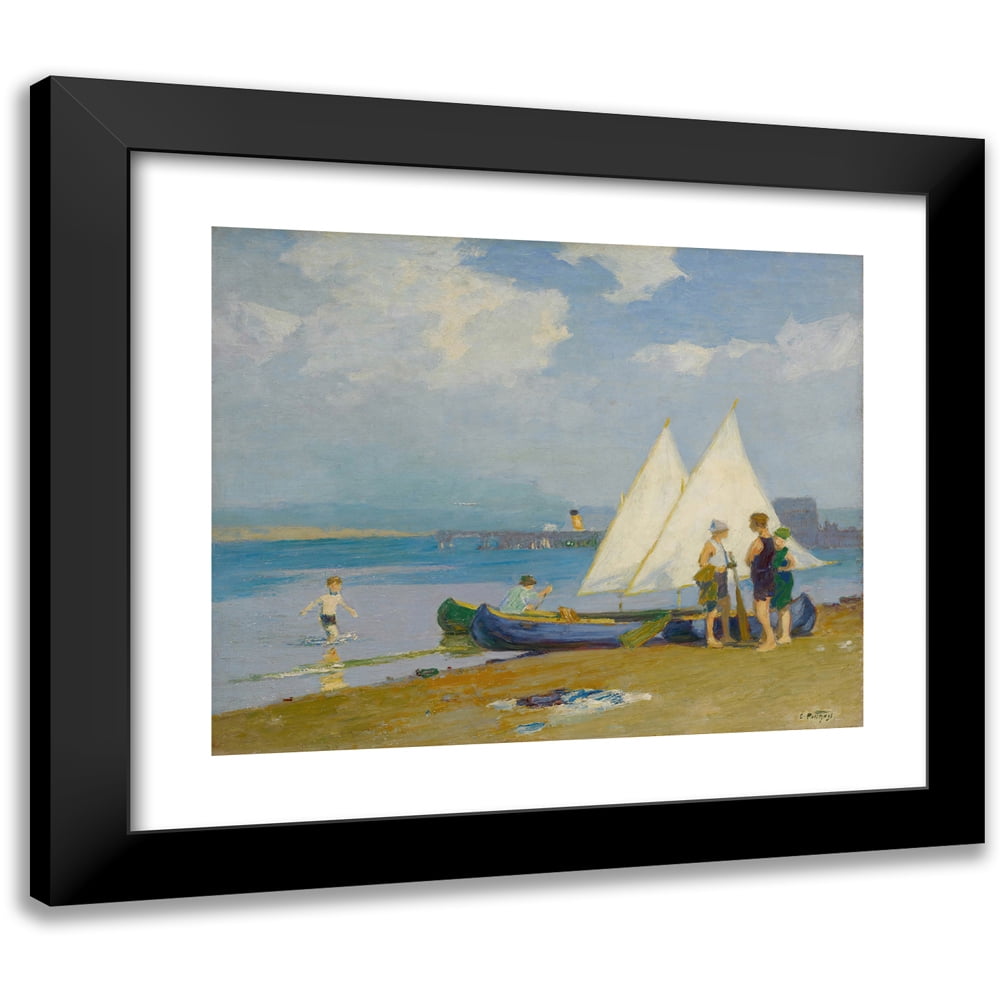 Edward Henry Potthast 18x15 Black Modern Framed Museum Art Print Titled ...