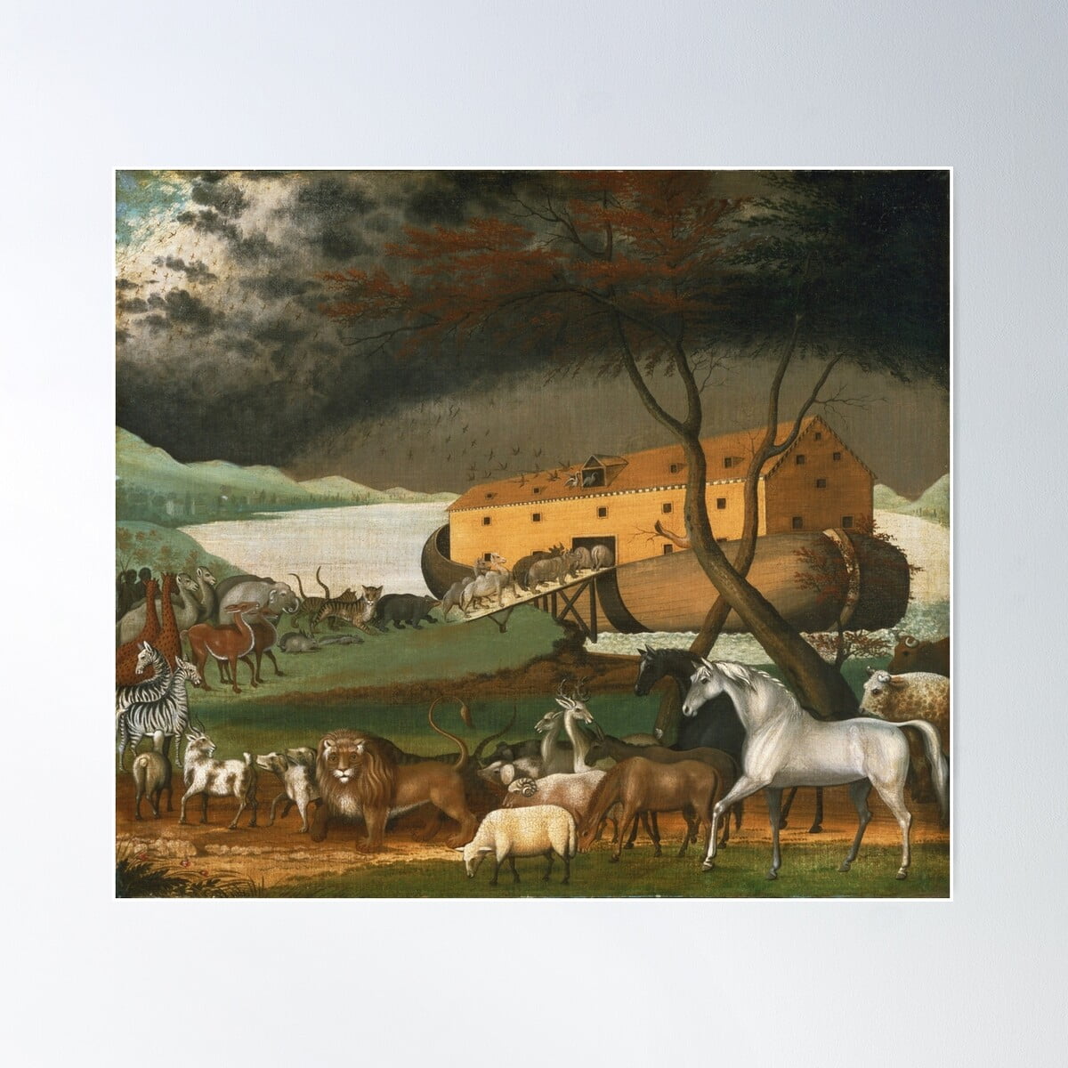 Edward Hicks - Noahs Ark1846 Poster Wall Art, Modern Wall Decor For ...