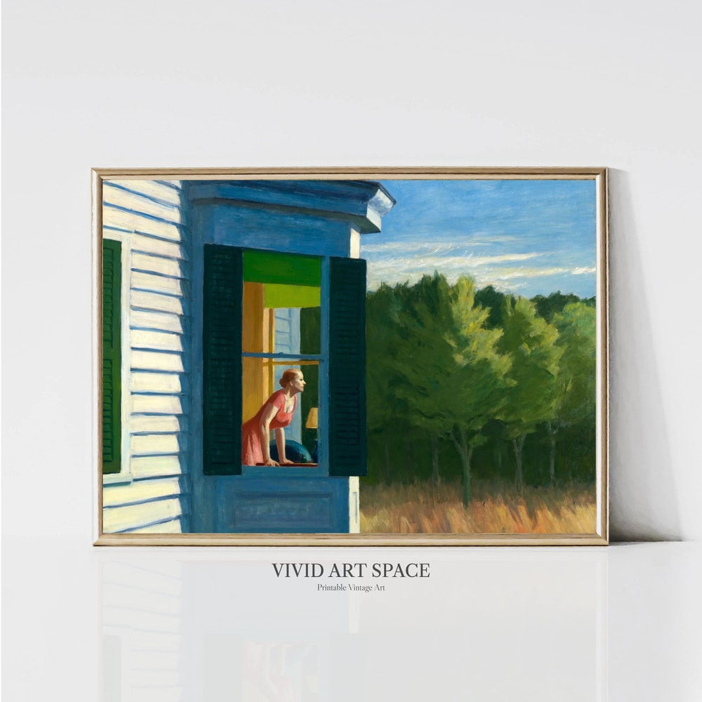 Edward Hopper Cape Cod Morning, Modern American Realism Painting, Moody ...