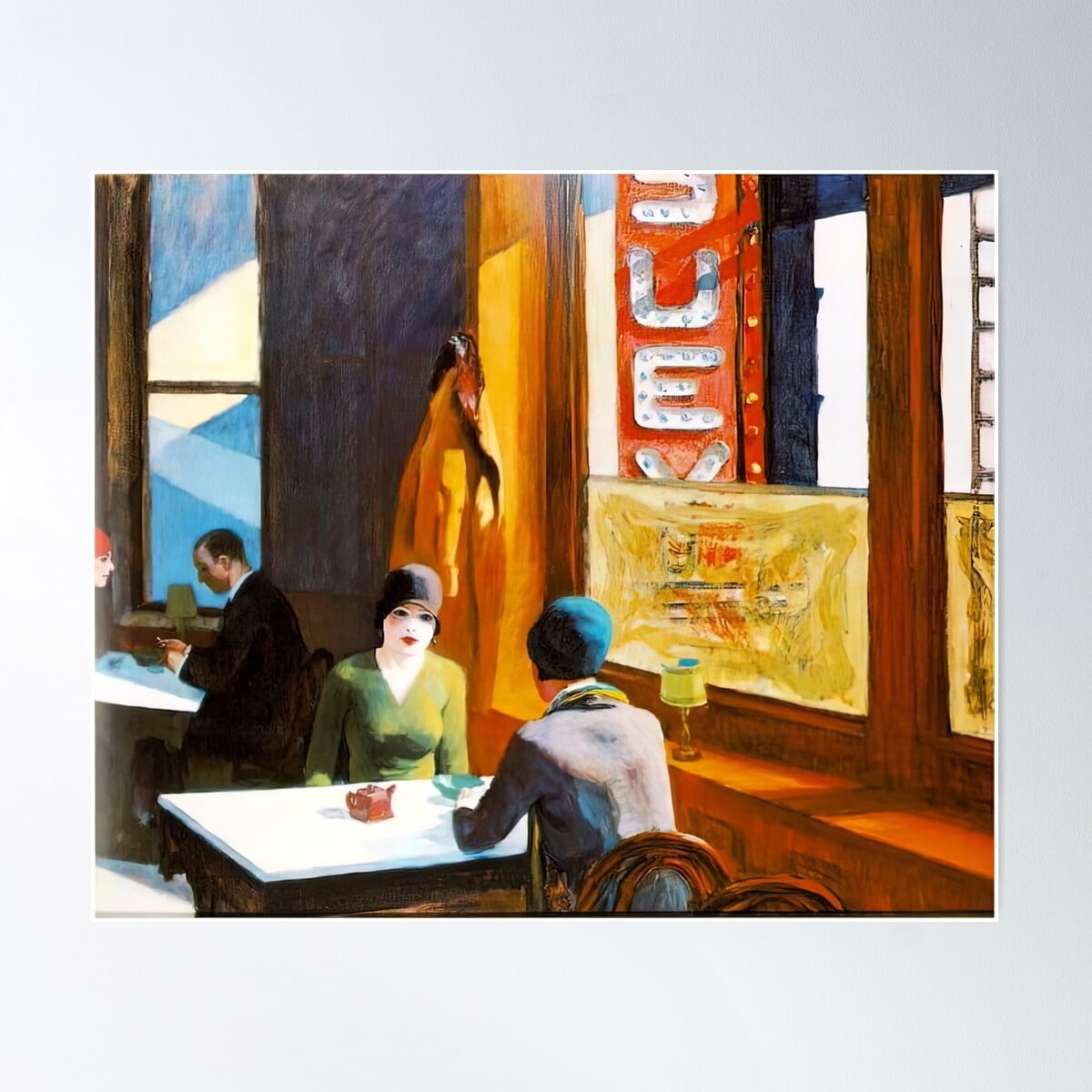 Edward Hopper Chop Suey Edward Hopper Paintings Poster Wall Art, Modern ...