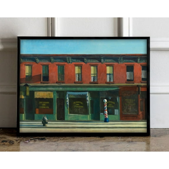 Edward Hopper Early Sunday Morning poster, Edward Hopper print, Edward ...