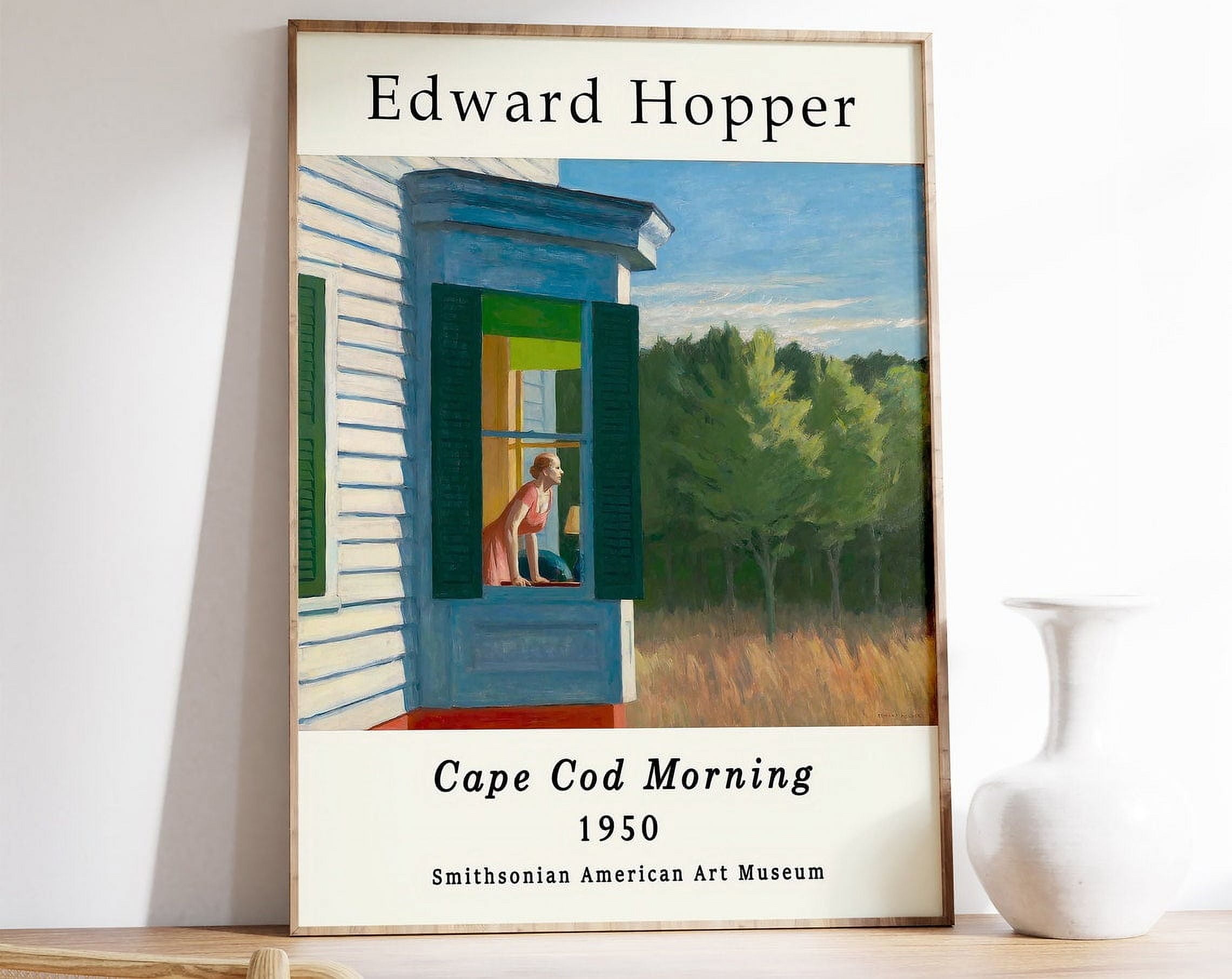 Edward Hopper Exhibition Poster, Cape Cod Morning, Edward Hopper Print ...