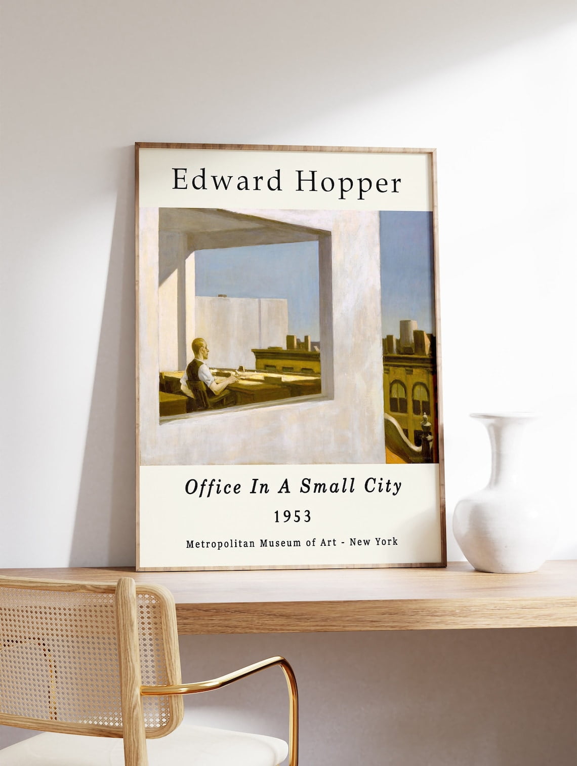 Edward Hopper Exhibition Poster, Office In A Small City, Edward Hopper ...