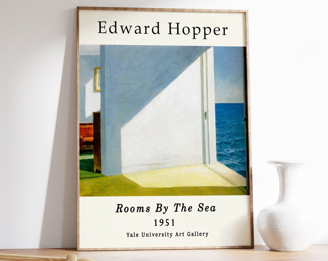 Edward Hopper Exhibition Poster, Rooms By The Sea, Gallery Quality ...