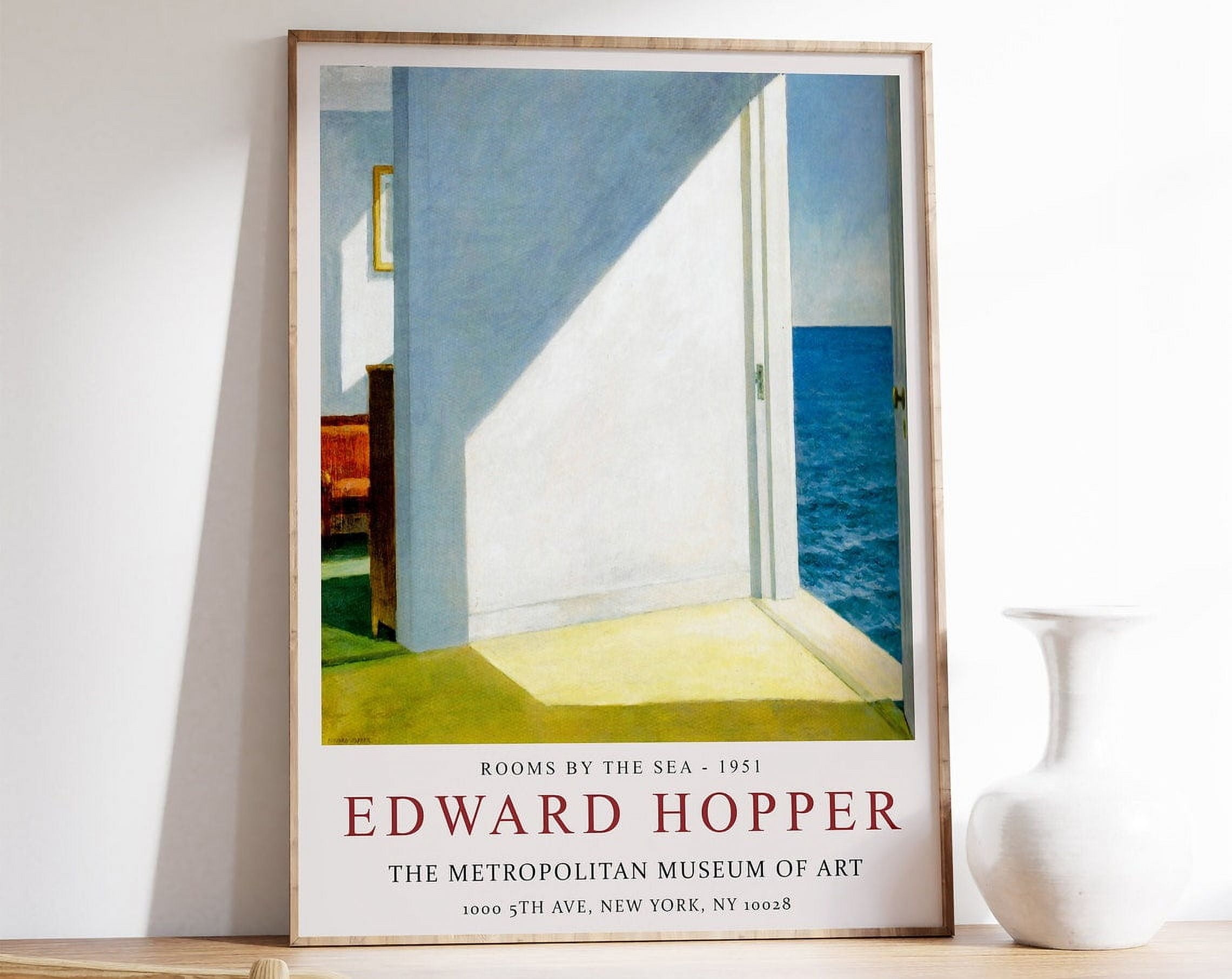 Edward Hopper Exhibition Poster, Rooms By The Sea, Wall Art Decor ...