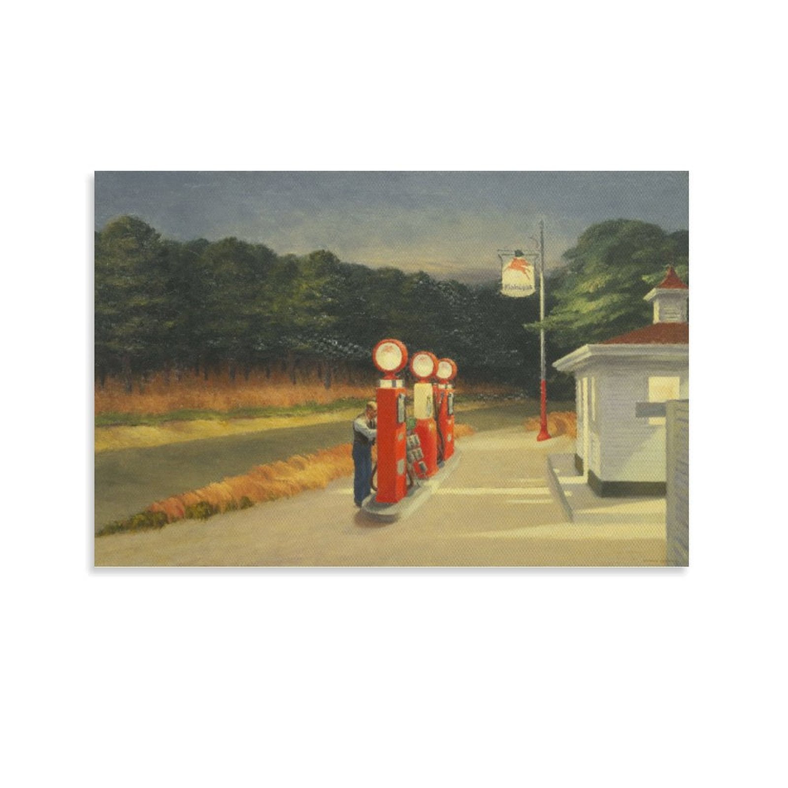 Edward Hopper"Gas Station"Landscape Picture Poster Decorative Painting ...
