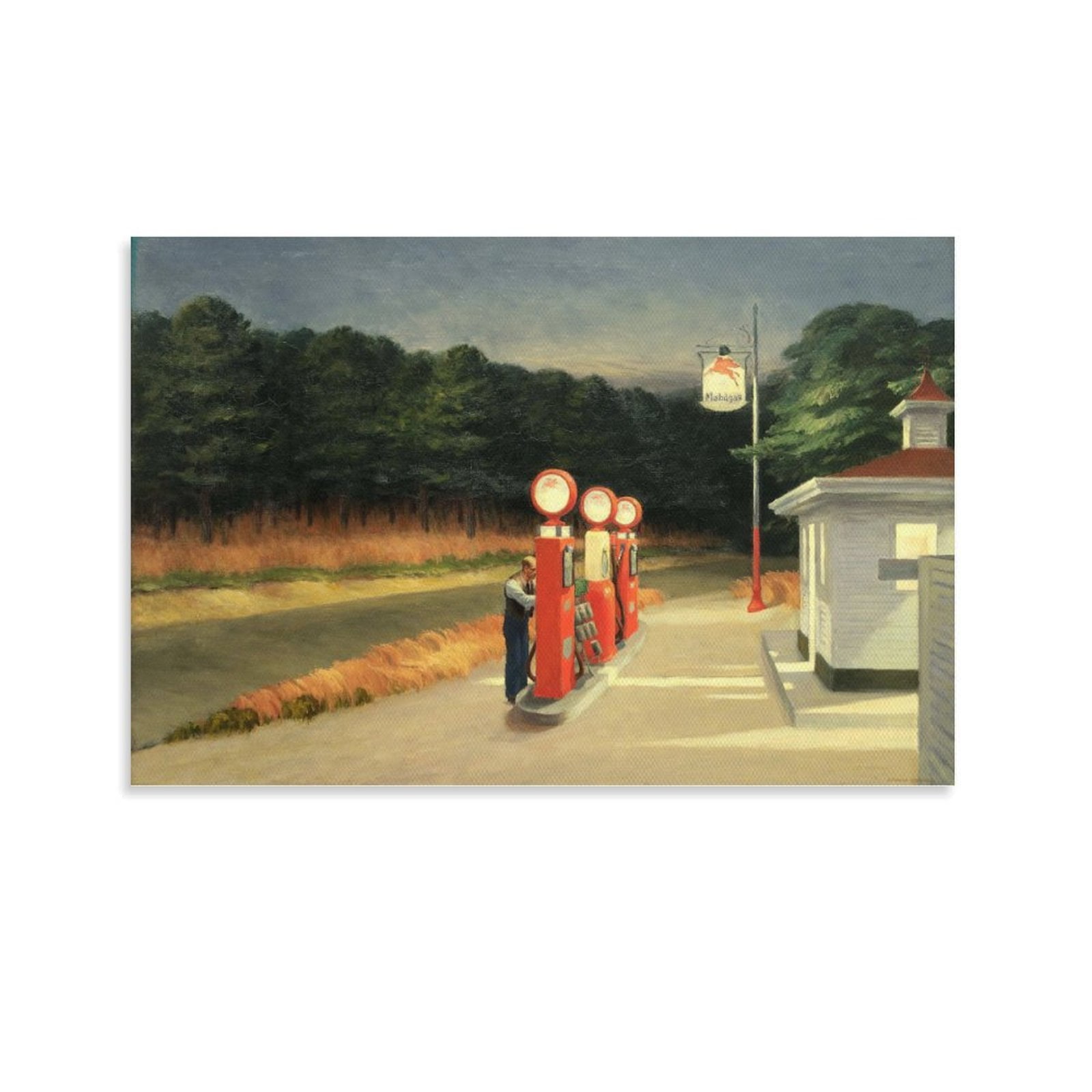Edward Hopper - Gas Station Prints Wall Art Poster Wall Art Picture ...