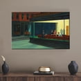 Edward Hopper Nighthawks Canvas Wall Art Print 8x12 UNFRAMED - Walmart.com