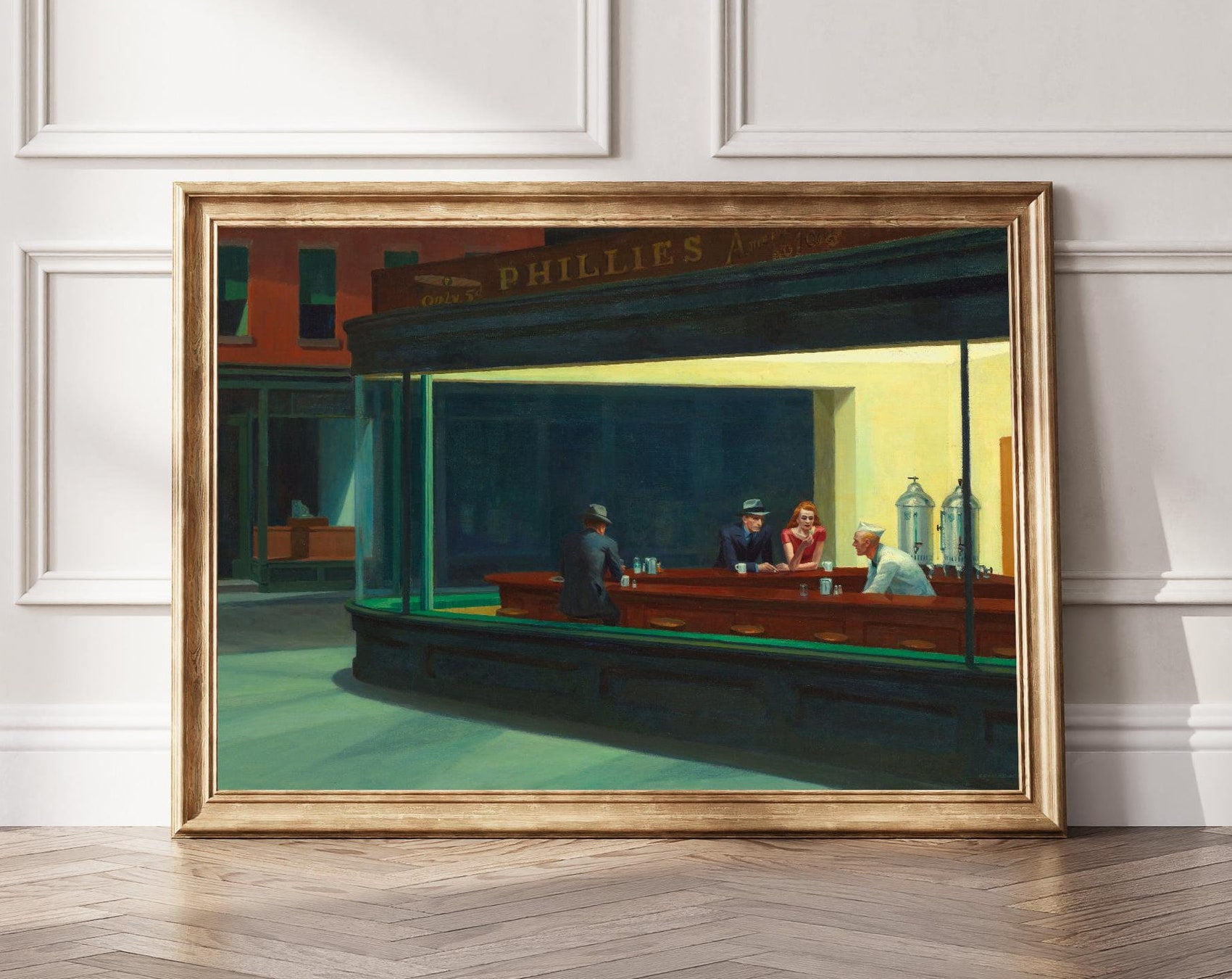 Edward Hopper Nighthawks poster, Edward Hopper wall art, Edward Hopper ...