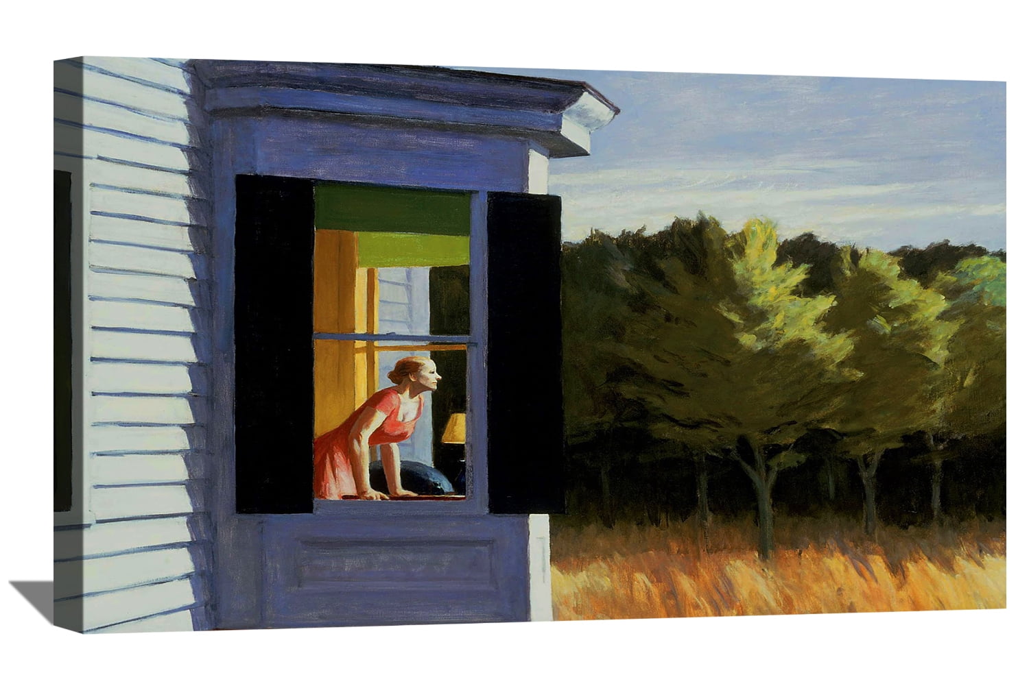 Edward Hopper Painting Art Print Cape Cod Morning Canvas Art Framed ...