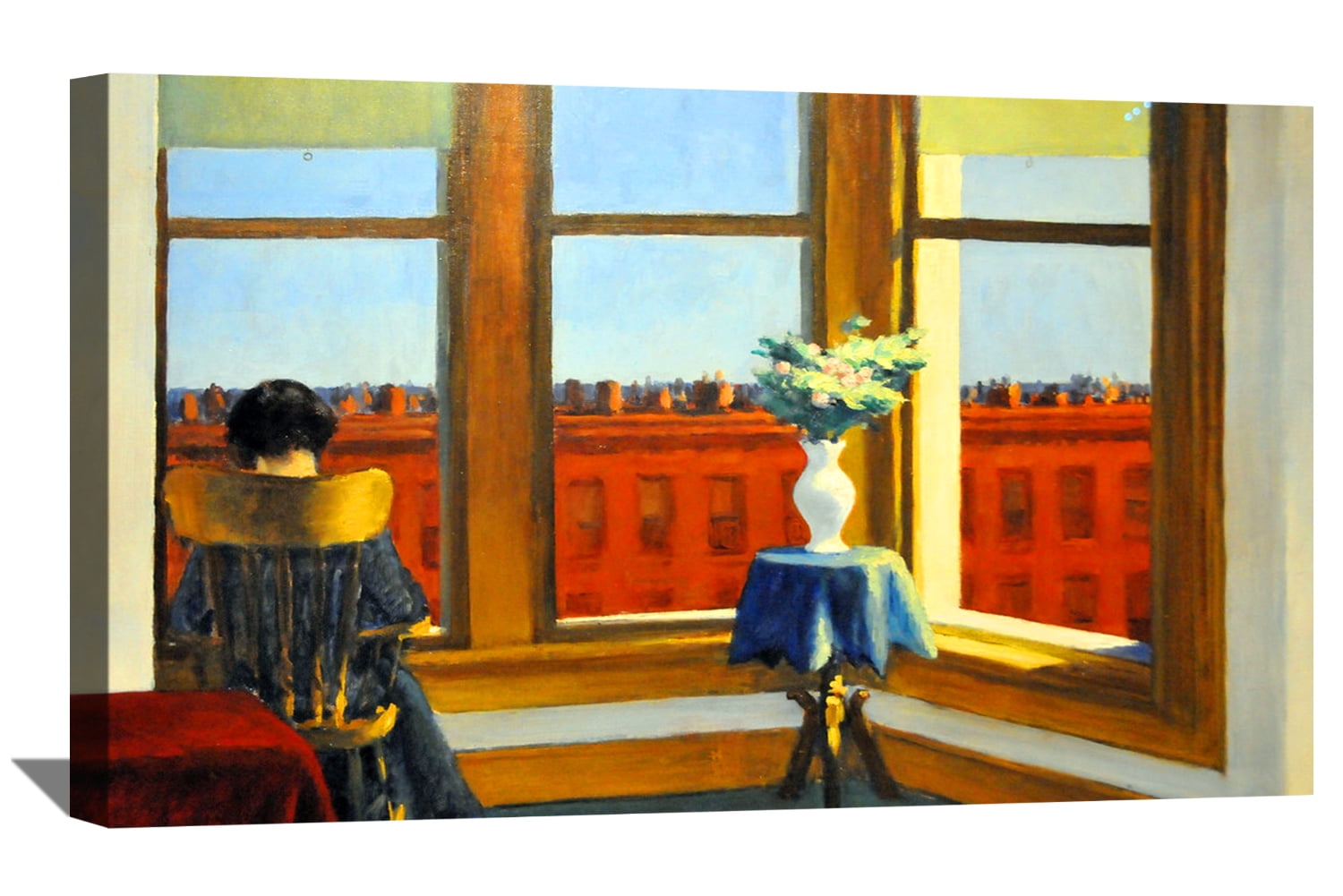 Edward Hopper Painting Art Print Room In Brooklyn Canvas Art Framed ...