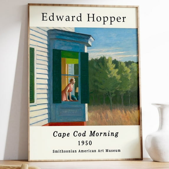 Edward Hopper Poster, Cape Cod Morning, Edward Hopper Print, Wall Art ...