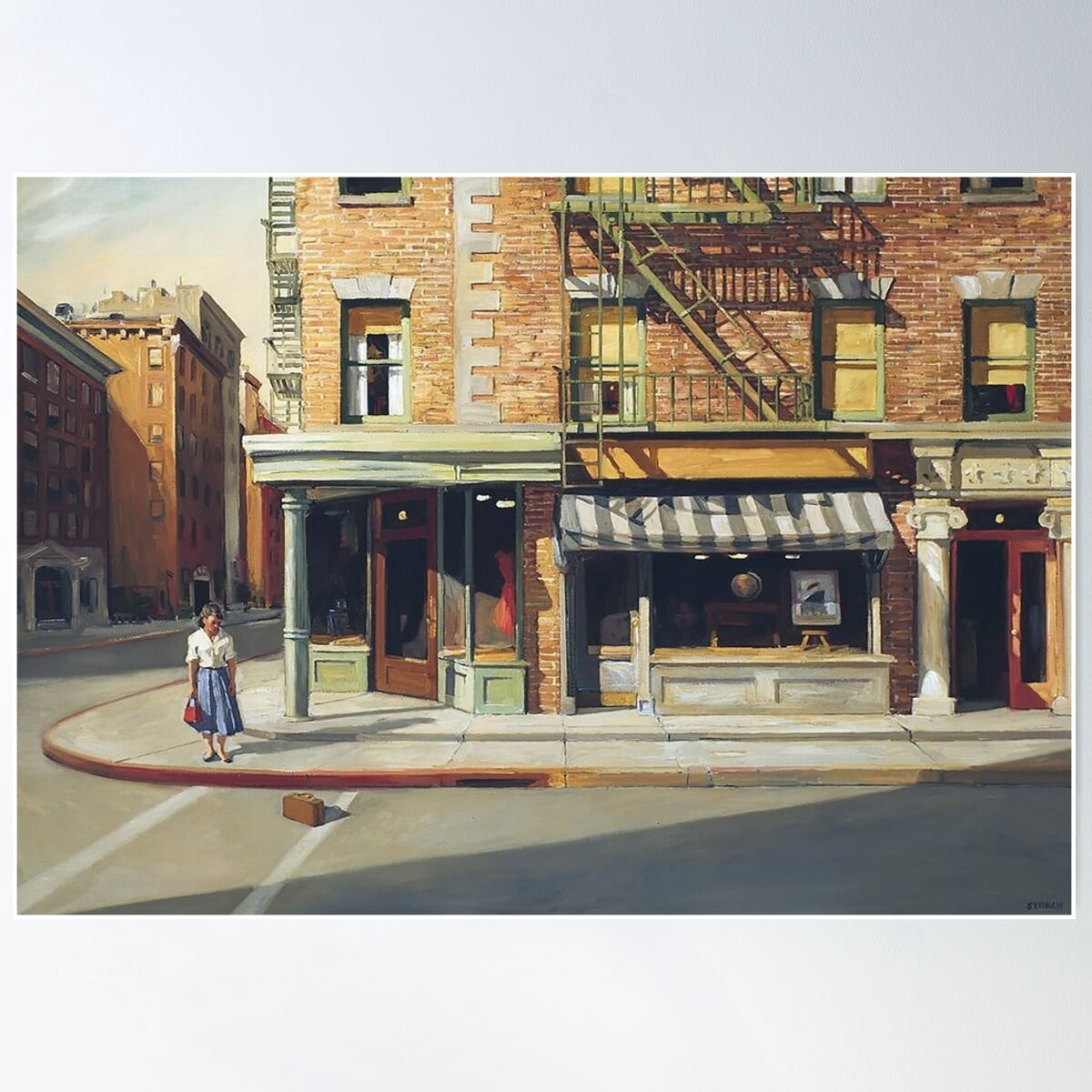 Edward Hopper Poster Wall Art, Modern Wall Decor For Living Room ...