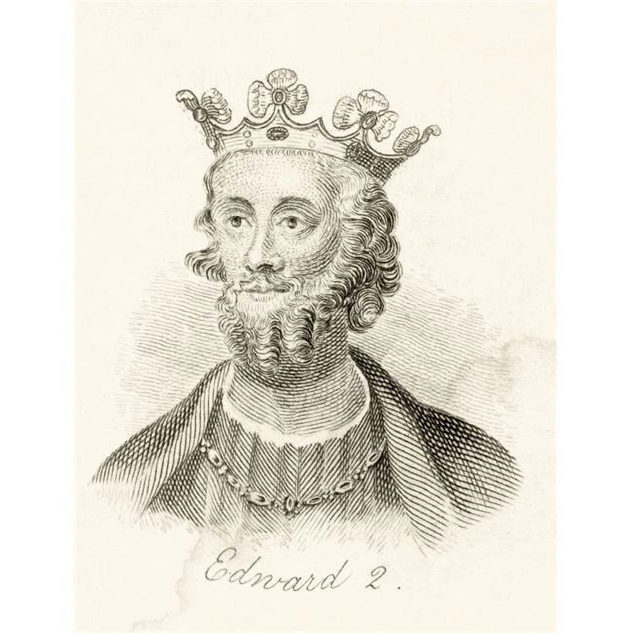 Edward II of Caernarfon 1284 -1327 King of England 1307-1327 From The ...