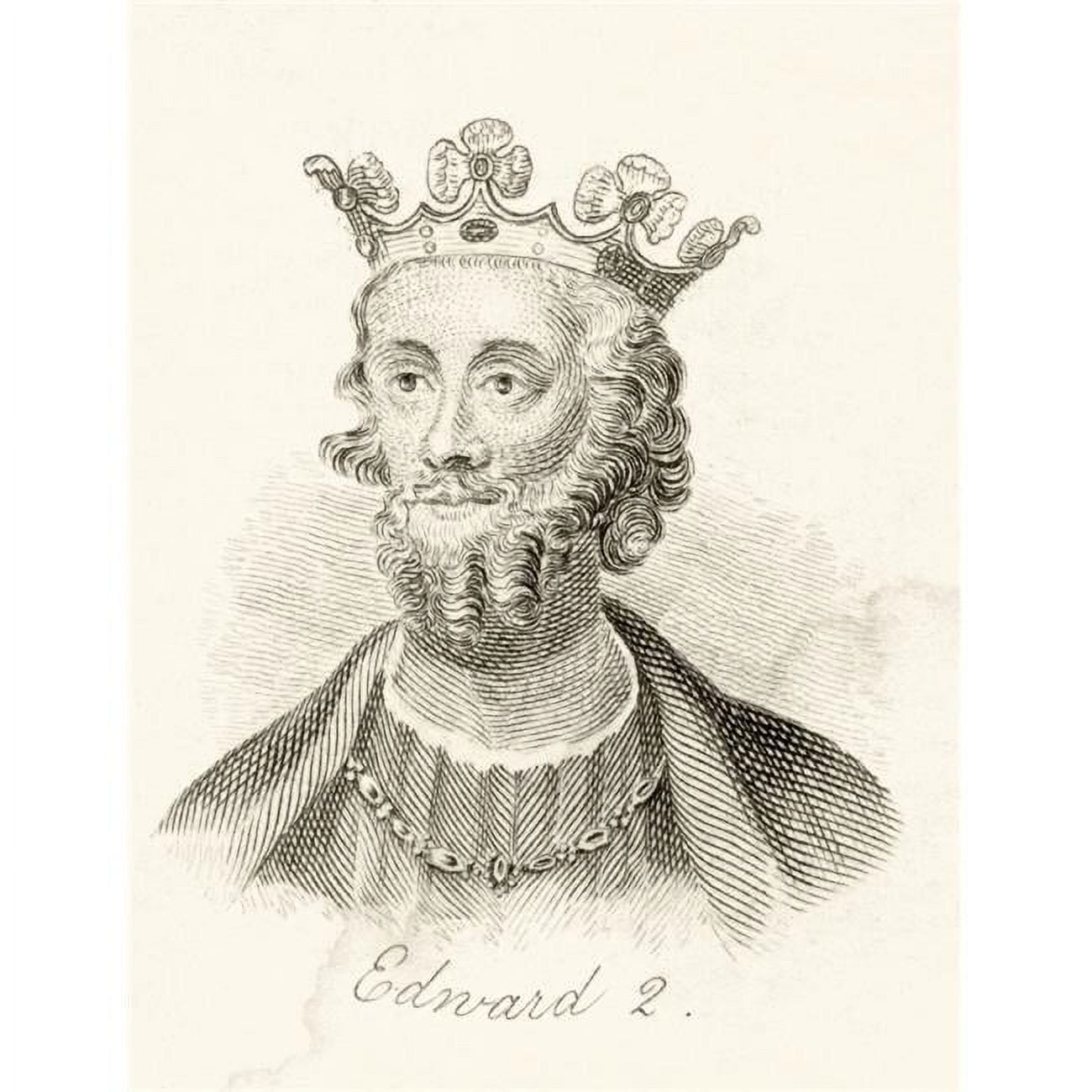Edward II of Caernarfon 1284 1327 King of England 1307-1327 From The ...