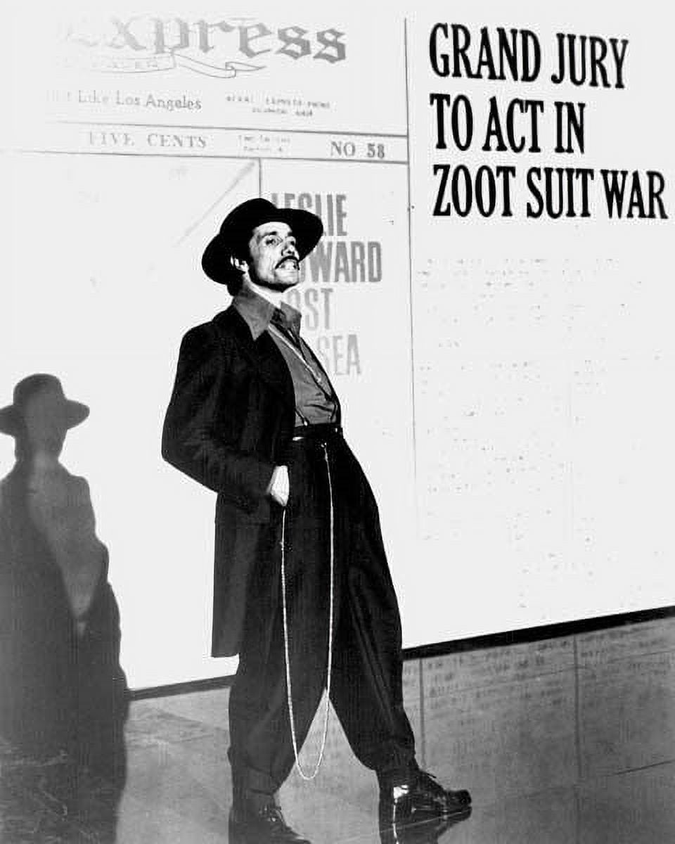 Edward James Olmos as El Pachuco on stage 1981 Zoot Suit 24x30 inch ...