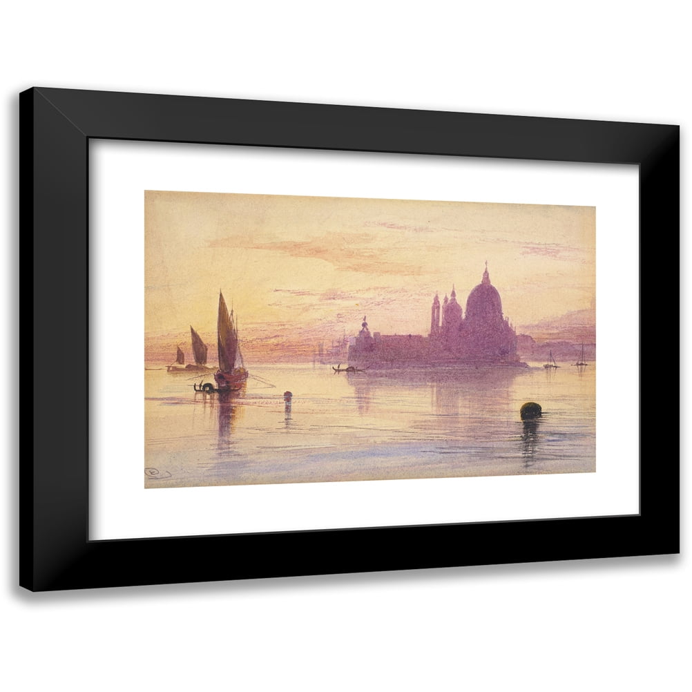 Edward Lear 14x11 Black Modern Framed Museum Art Print Titled - Santa ...