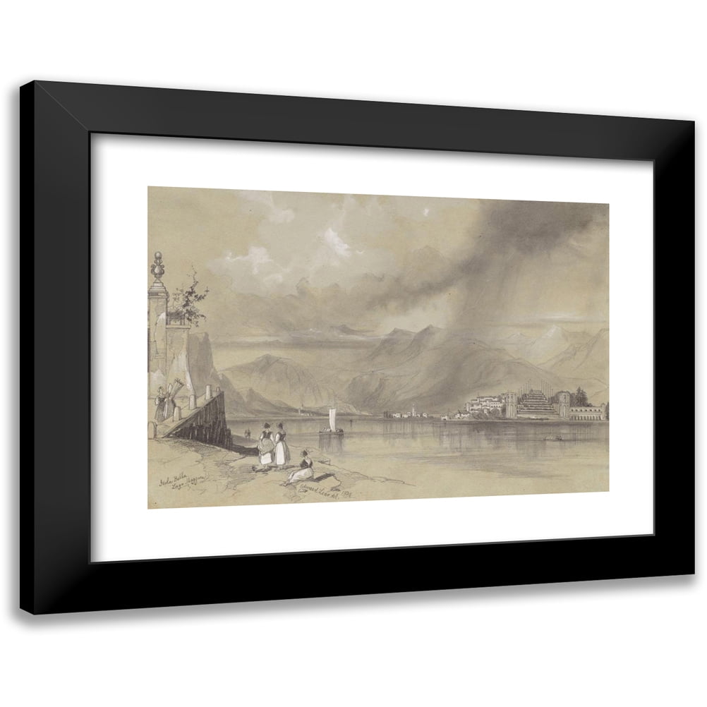 Edward Lear 24x18 Black Modern Framed Museum Art Print Titled - Bella ...