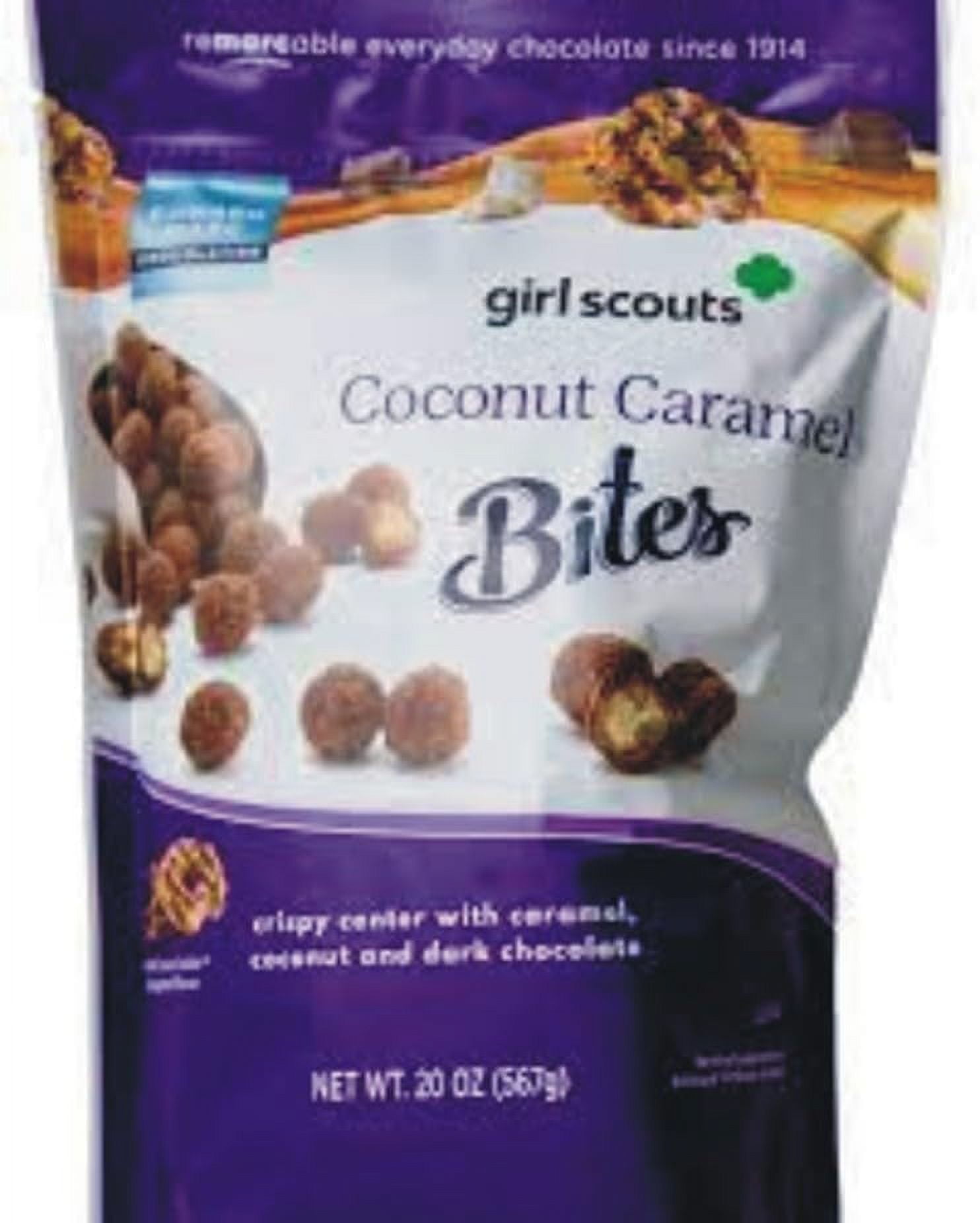 Edward Marc Girl Scouts CM31 Coconut Caramel Bites, 20 Ounce - Walmart.com