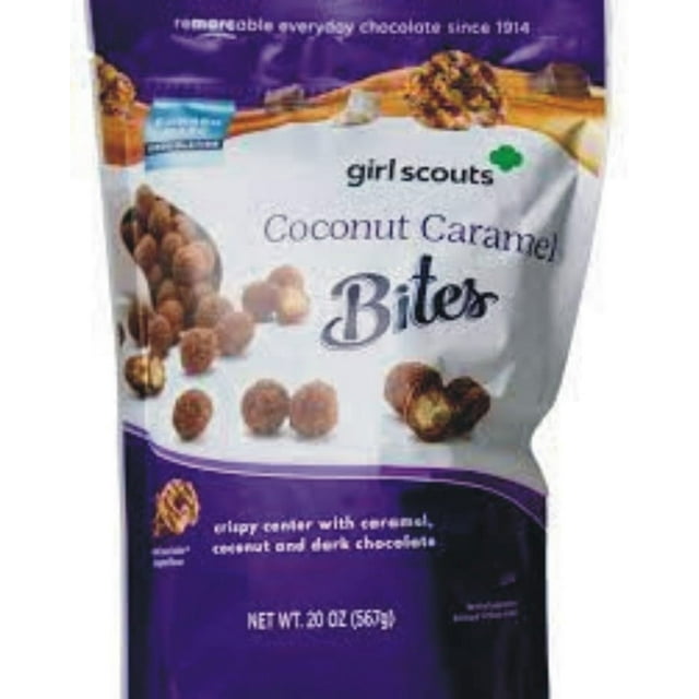 Edward Marc Girl Scouts SE33 Coconut Caramel Bites, 20 Ounce - Walmart.com