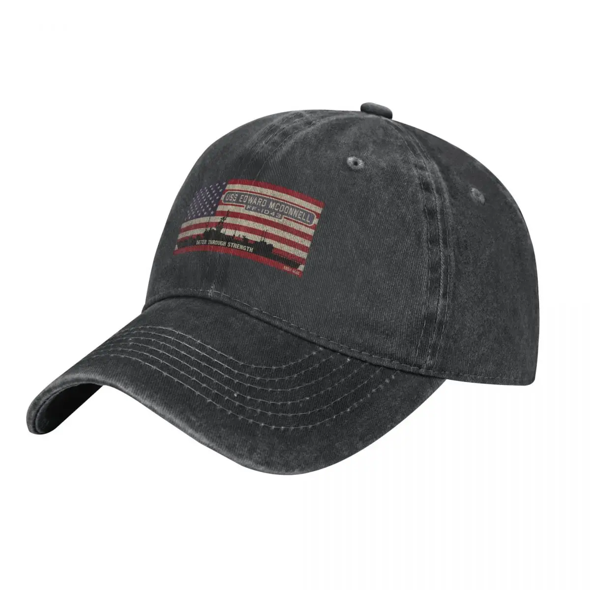 Edward McDonnell FF-1043 Frigate Ship USA American Flag Gift Cowboy Hat ...
