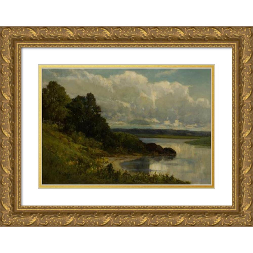 Edward Mitchell Bannister 24x18 Gold Ornate Framed and Double Matted ...