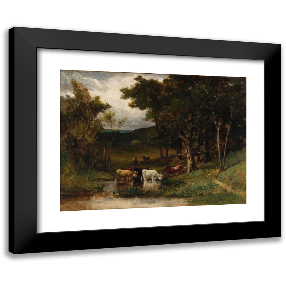 Edward Mitchell Bannister 24x19 Black Modern Framed Museum Art Print ...