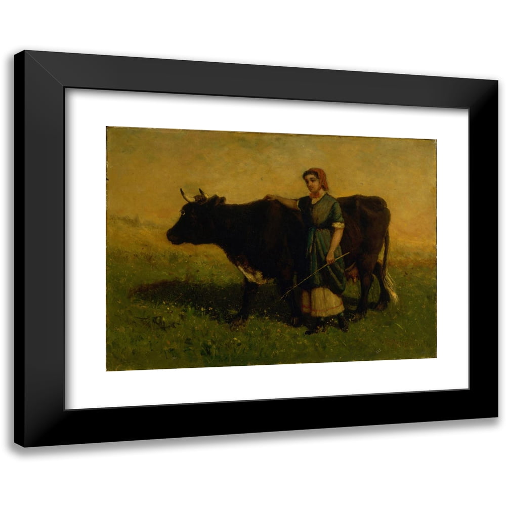 Edward Mitchell Bannister 24x19 Black Modern Framed Museum Art Print ...