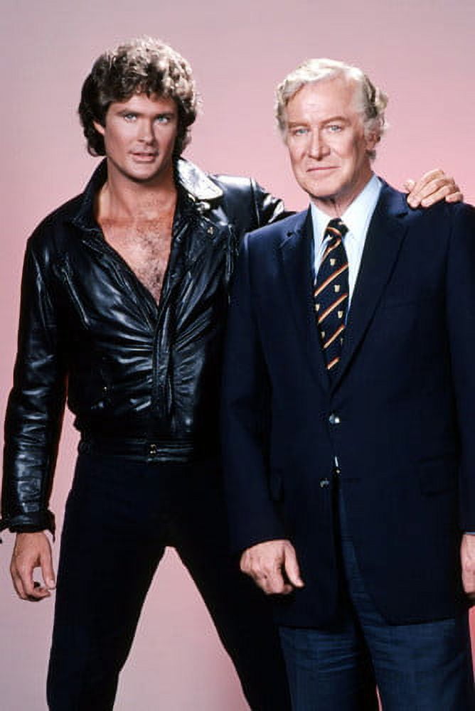 Edward Mulhare David Hasselhoff Knight Rider Studio Portrait 24x36 ...