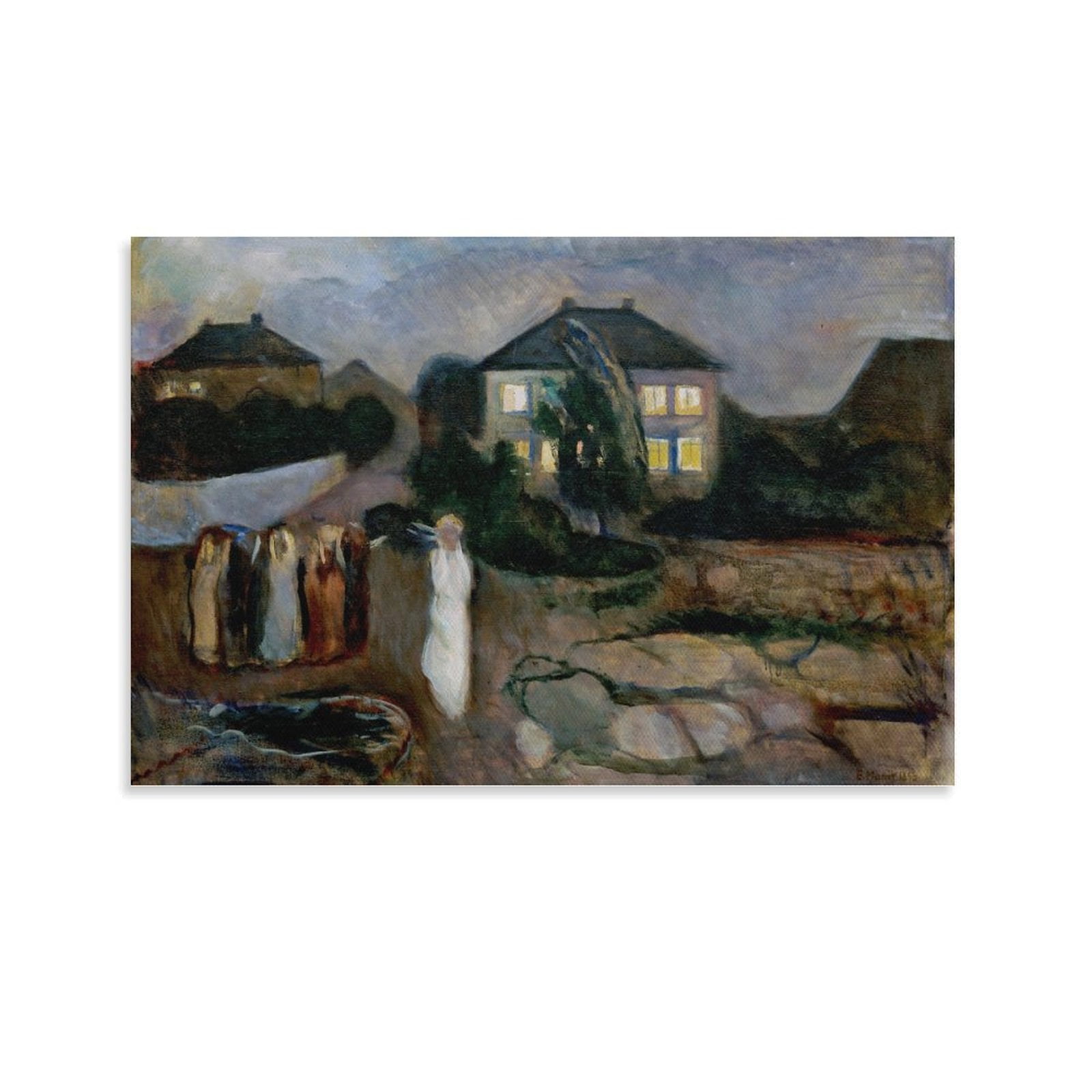 Edward Munch Poster Print Photo Art Painting Canvas Poster Home ...