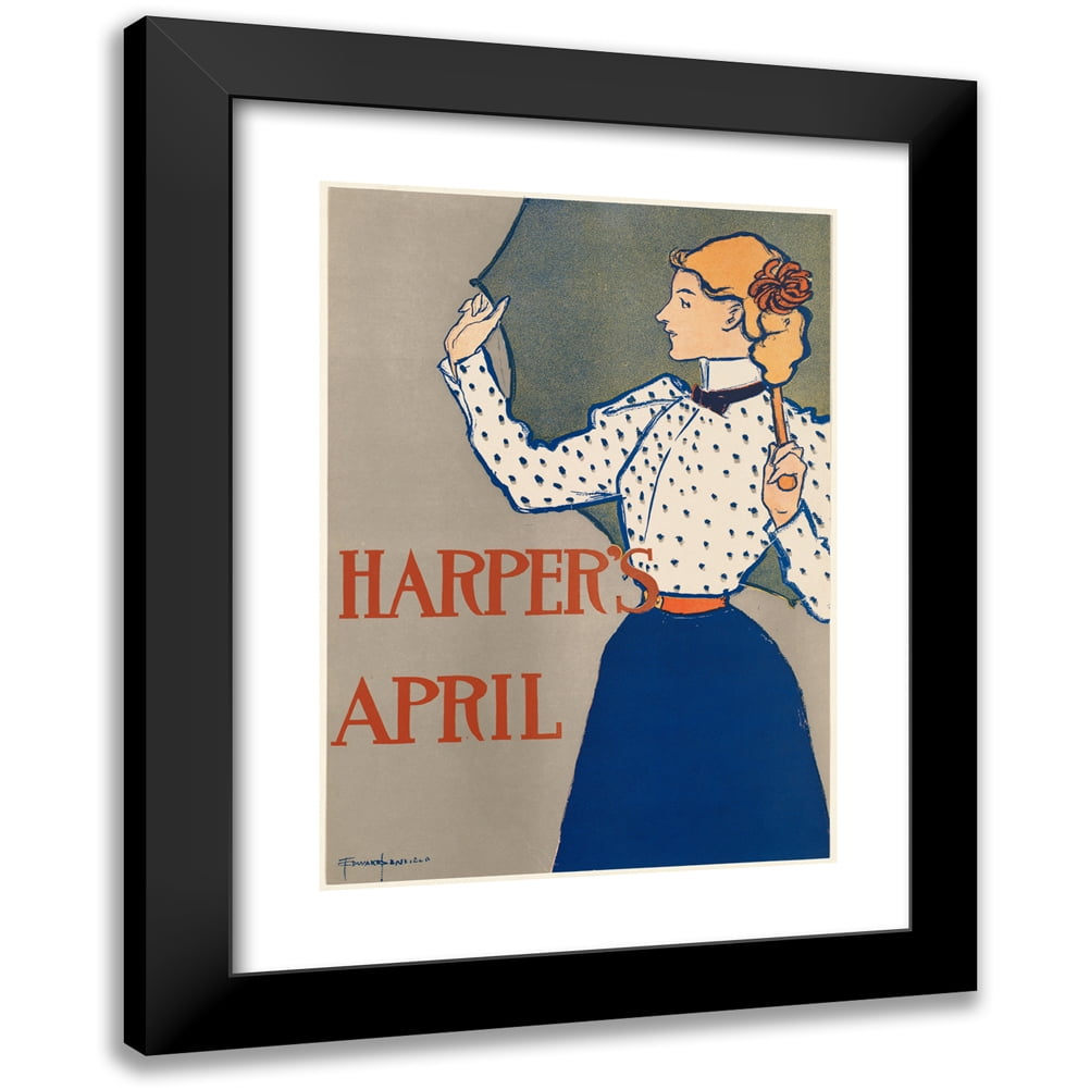 Edward Penfield 11x14 Black Modern Framed Museum Art Print Titled ...