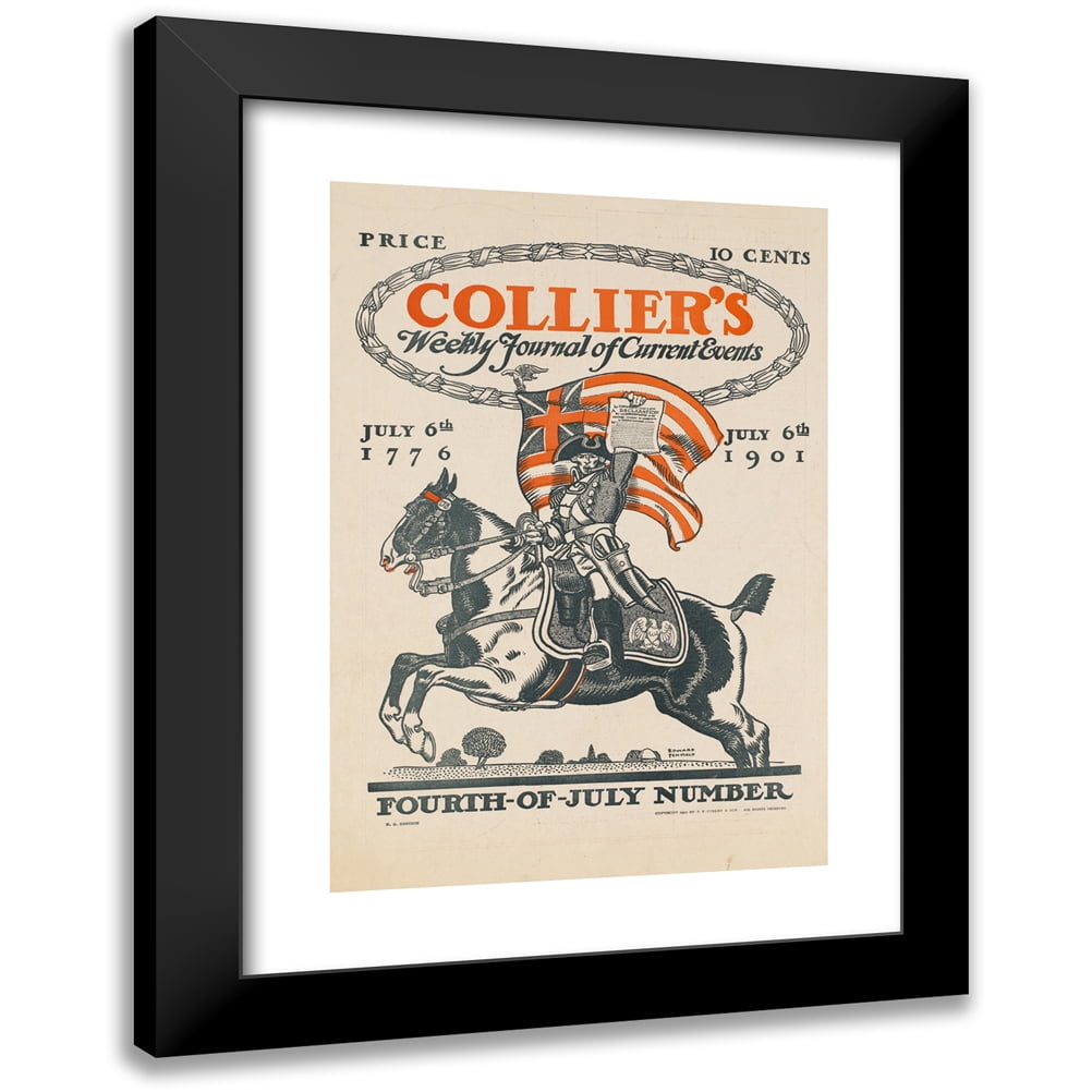 Edward Penfield 18x24 Black Modern Framed Museum Art Print Titled ...