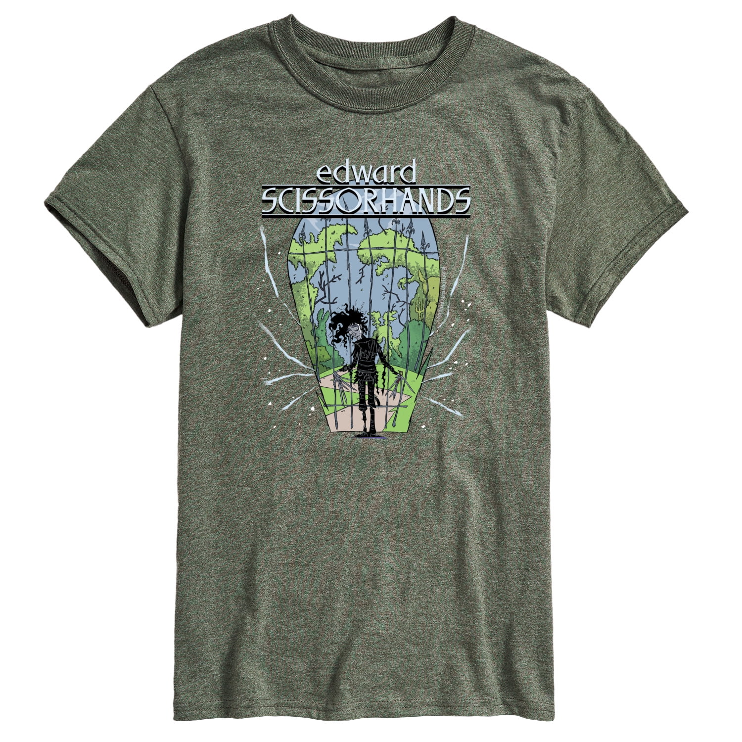 Edward Scissorhands - Comic Logo - Men's Short Sleeve Graphic T-Shirt ...