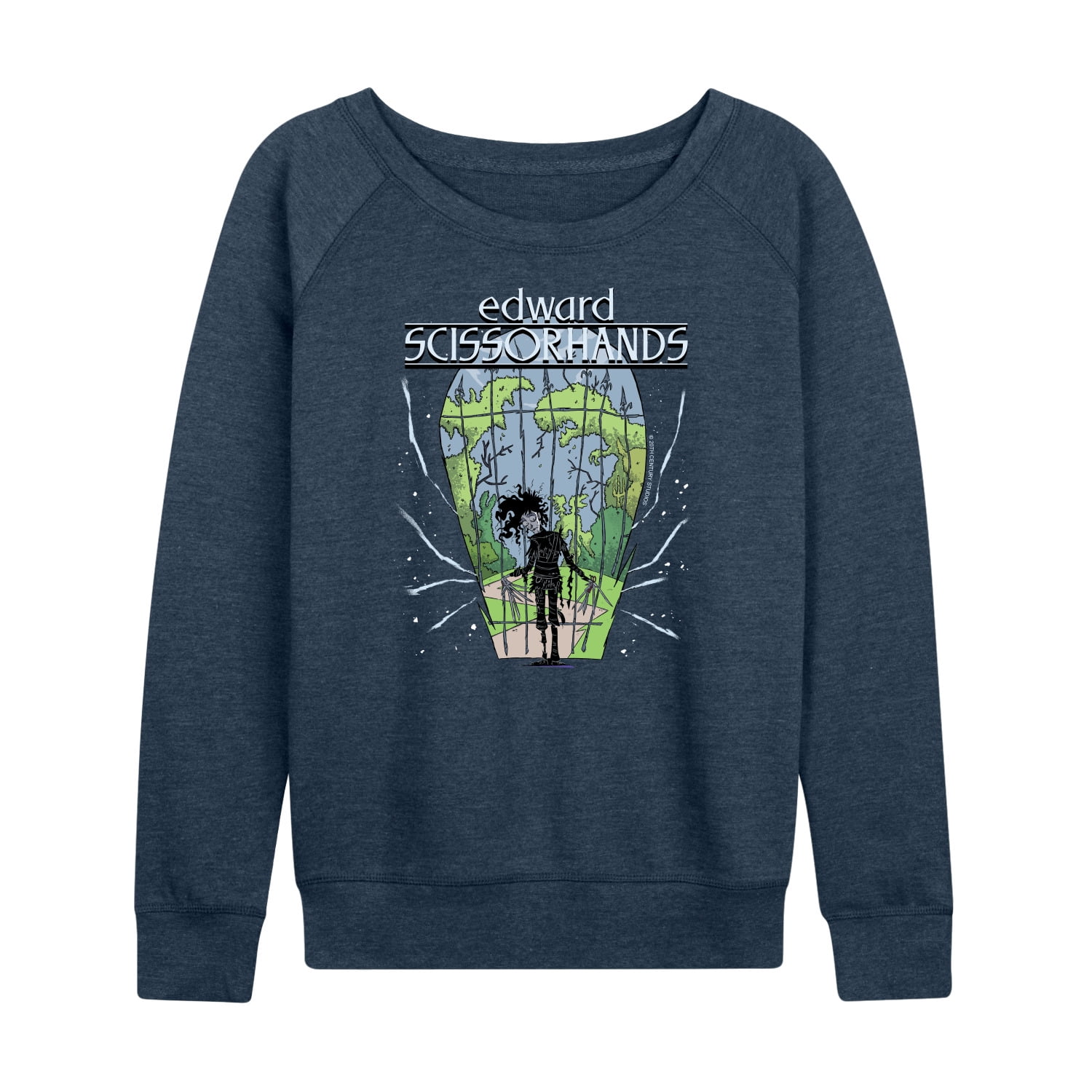 Edward Scissorhands - Comic Logo - Women's French Terry Long Sleeve ...
