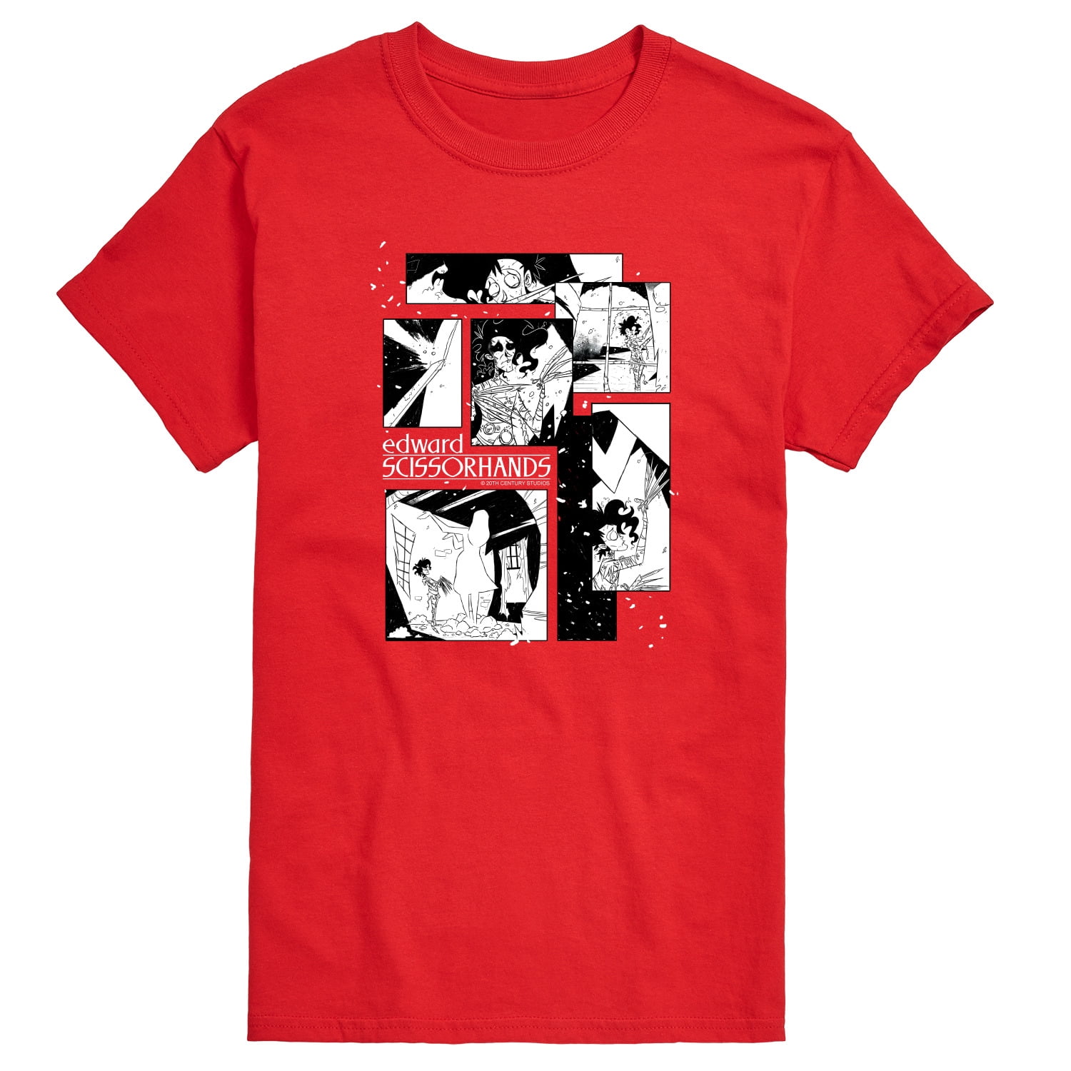 Edward Scissorhands - Comic Panels - Men's Short Sleeve Graphic T-Shirt ...