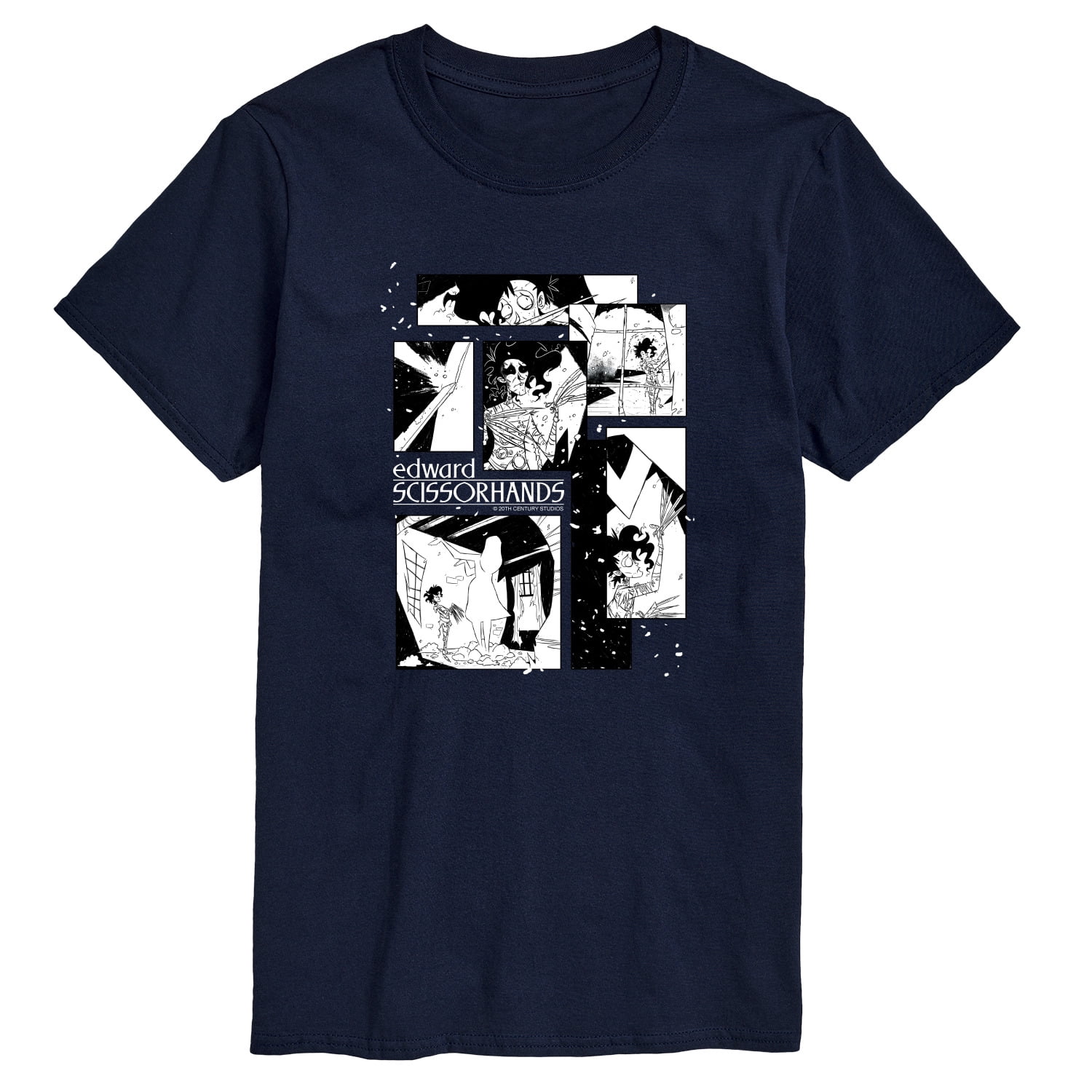 Edward Scissorhands - Comic Panels - Men's Short Sleeve Graphic T-Shirt ...