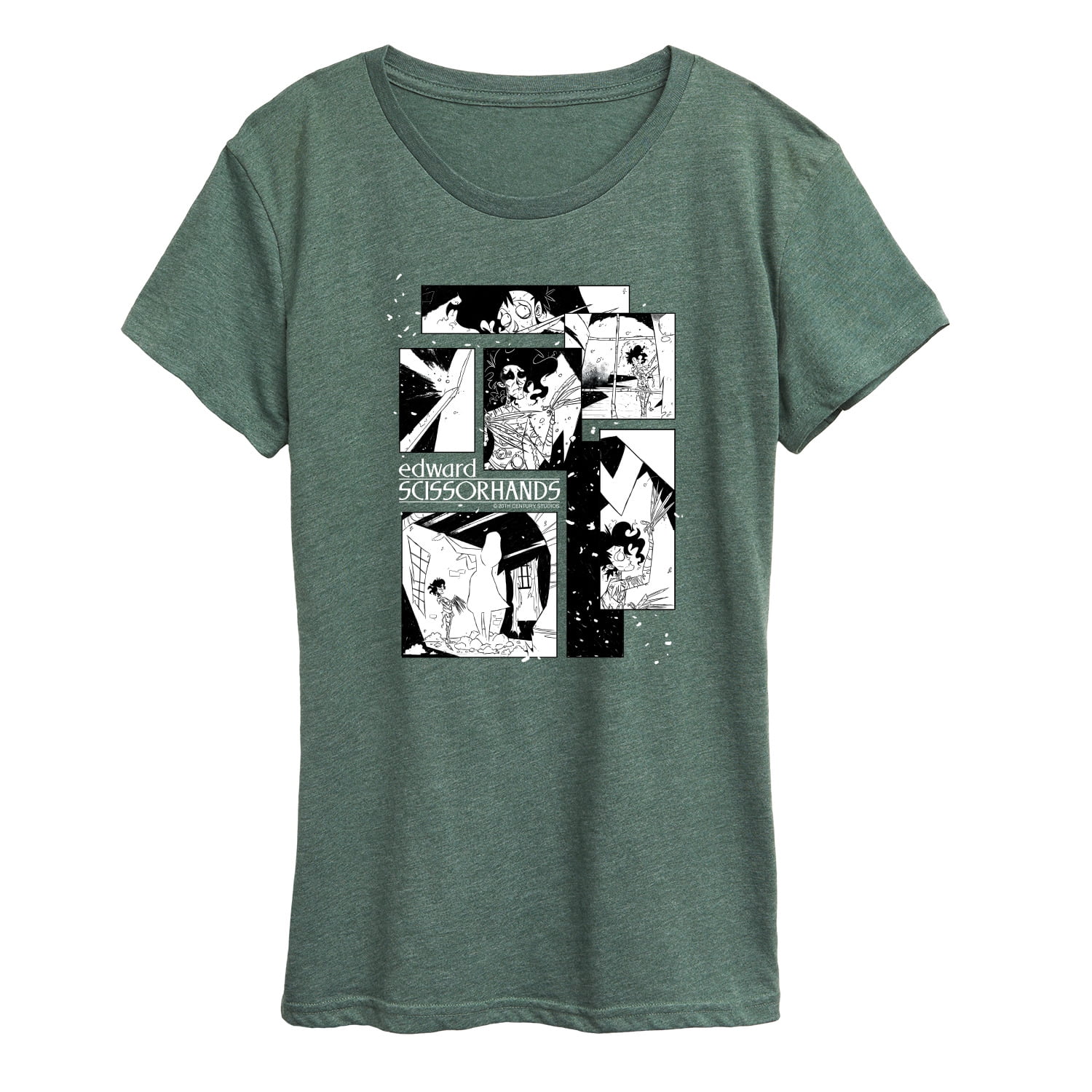 Edward Scissorhands - Comic Panels - Women's Short Sleeve Graphic T ...