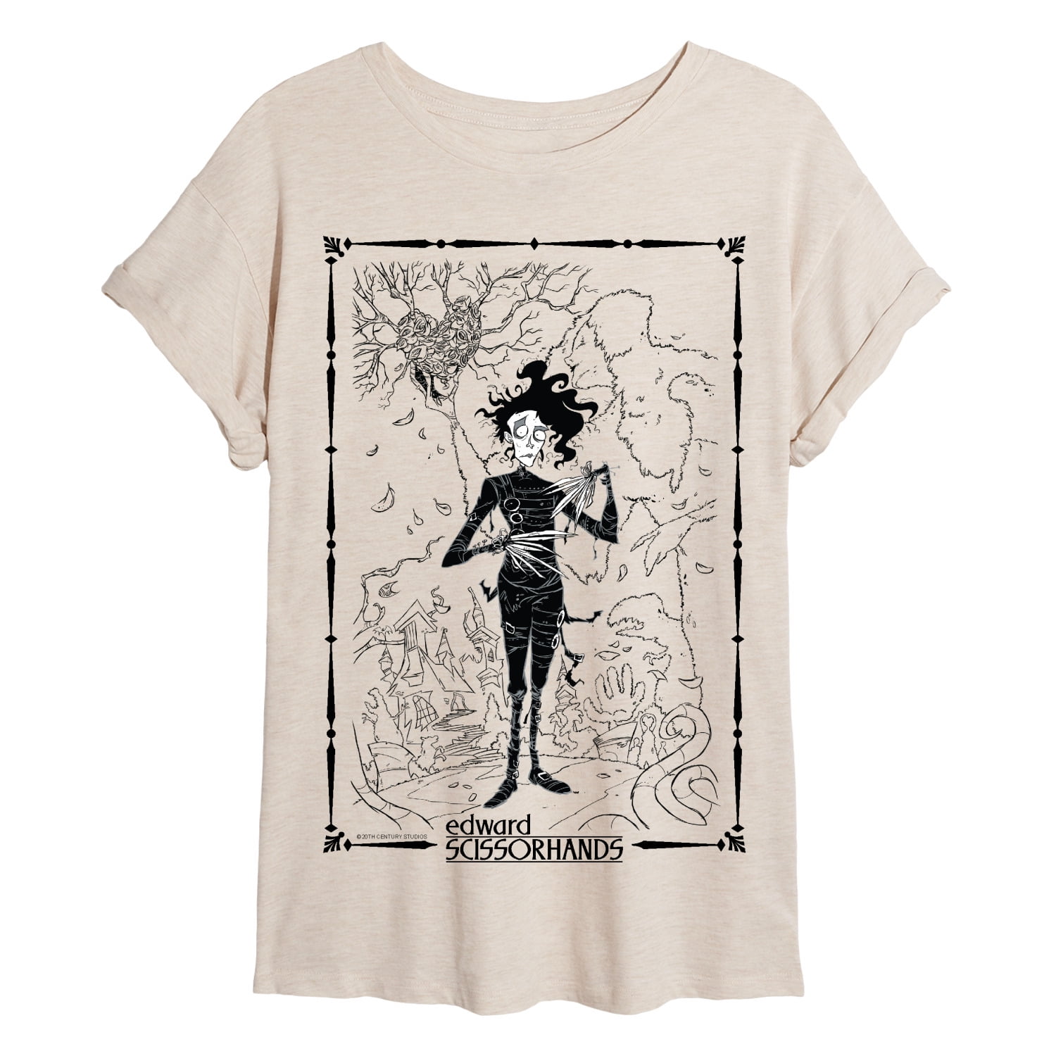Edward Scissorhands - Frame Oversized - Women's Oversized Graphic T ...