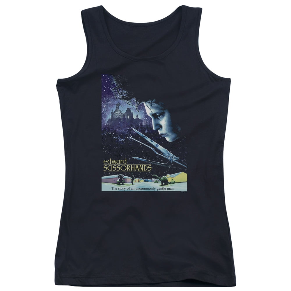 Edward Scissorhands Poster Junior Women's Tank Top Black - Walmart.com