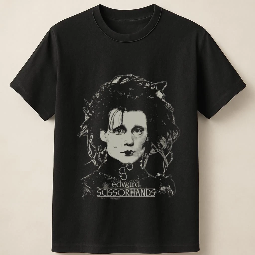 Edward Scissorhands Retro Horror Movie Illustration Fan Art Unisex T ...