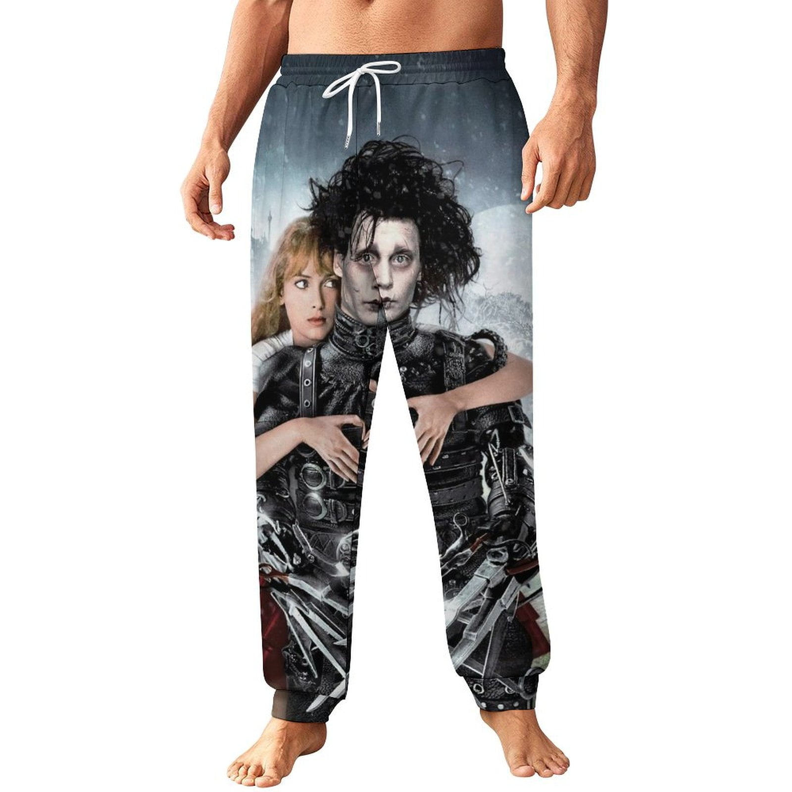 Edward Scissorhands Sweatpants for Men Women, Funny Print Drawstring ...