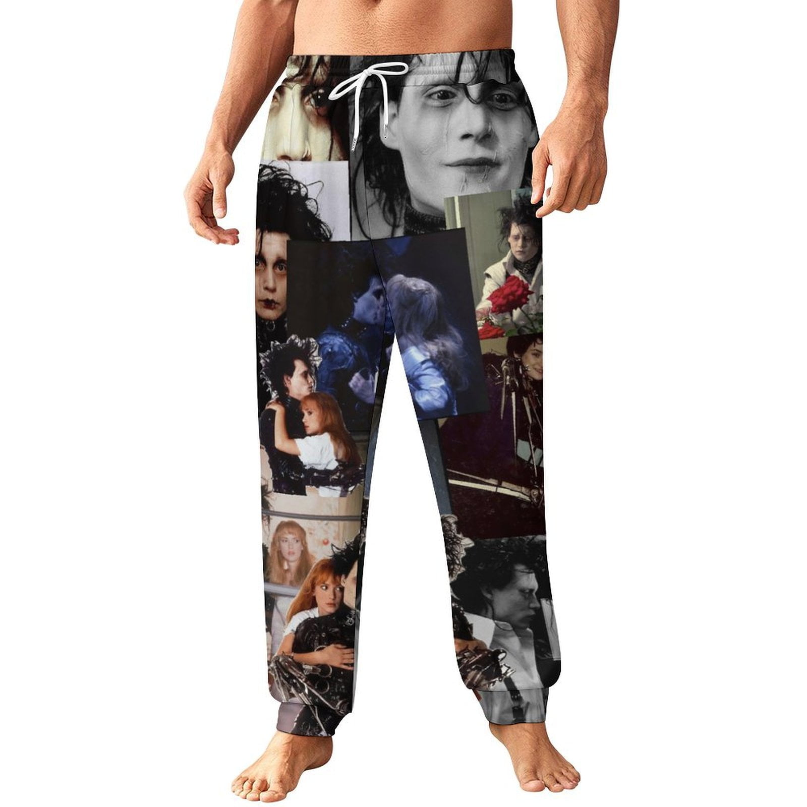 Edward Scissorhands Sweatpants for Men Women, Funny Print Drawstring ...