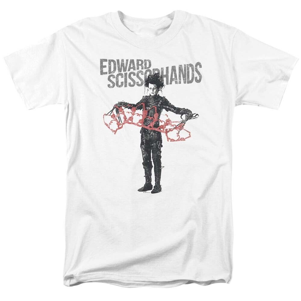 Edward Scissorhands T-shirt retro 90's adult regular fit graphic white ...