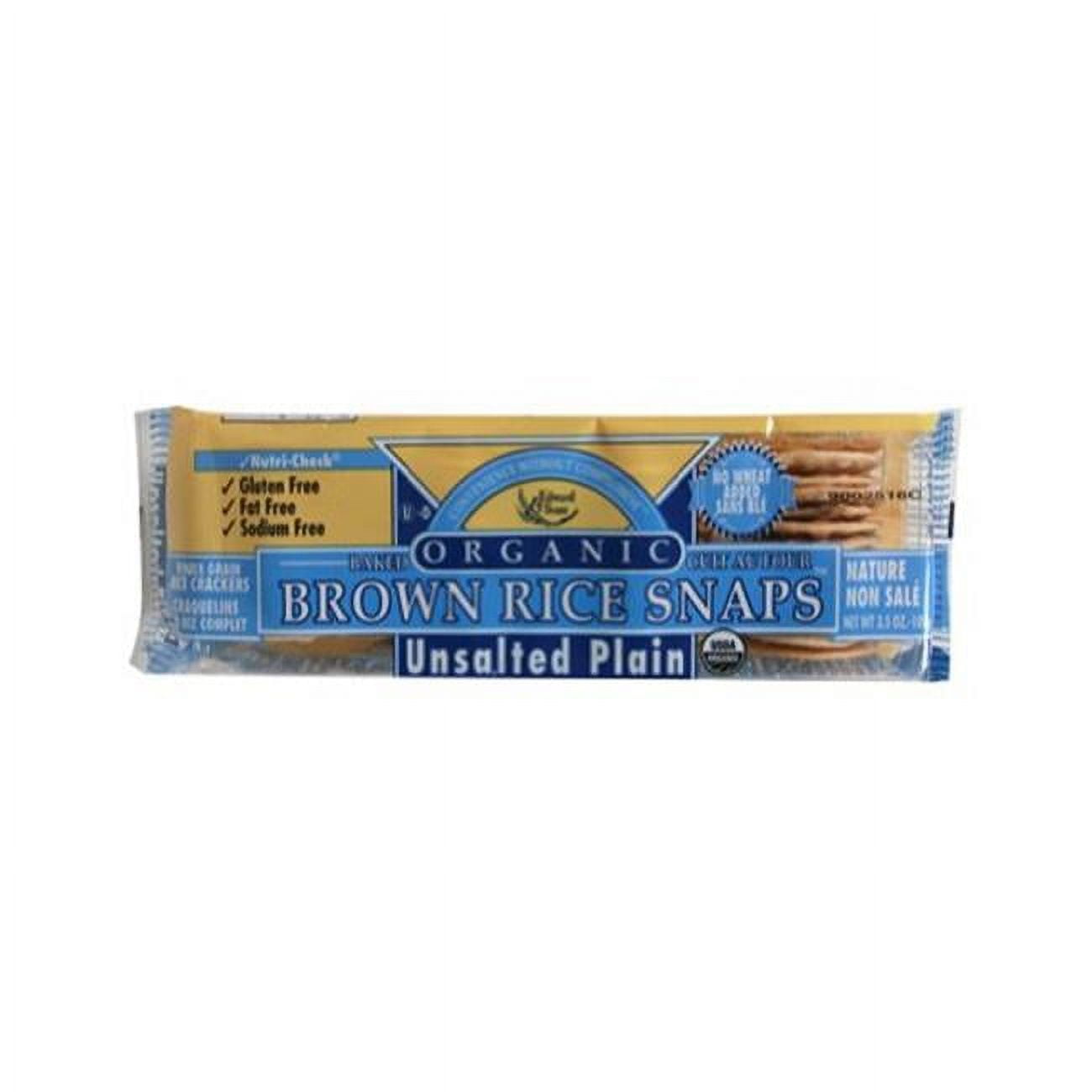 Edward & Sons Organic Plain Unsalted Brown Rice Snaps - Walmart.com