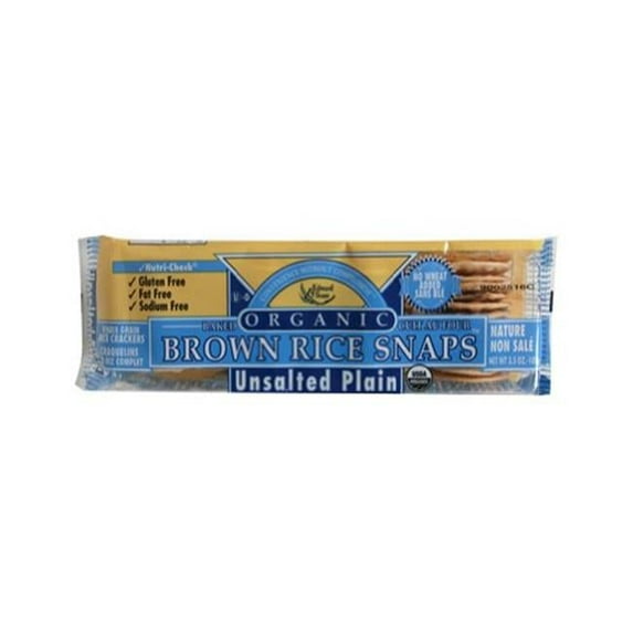 Edward & Sons Organic Plain Unsalted Brown Rice Snaps - Walmart.com