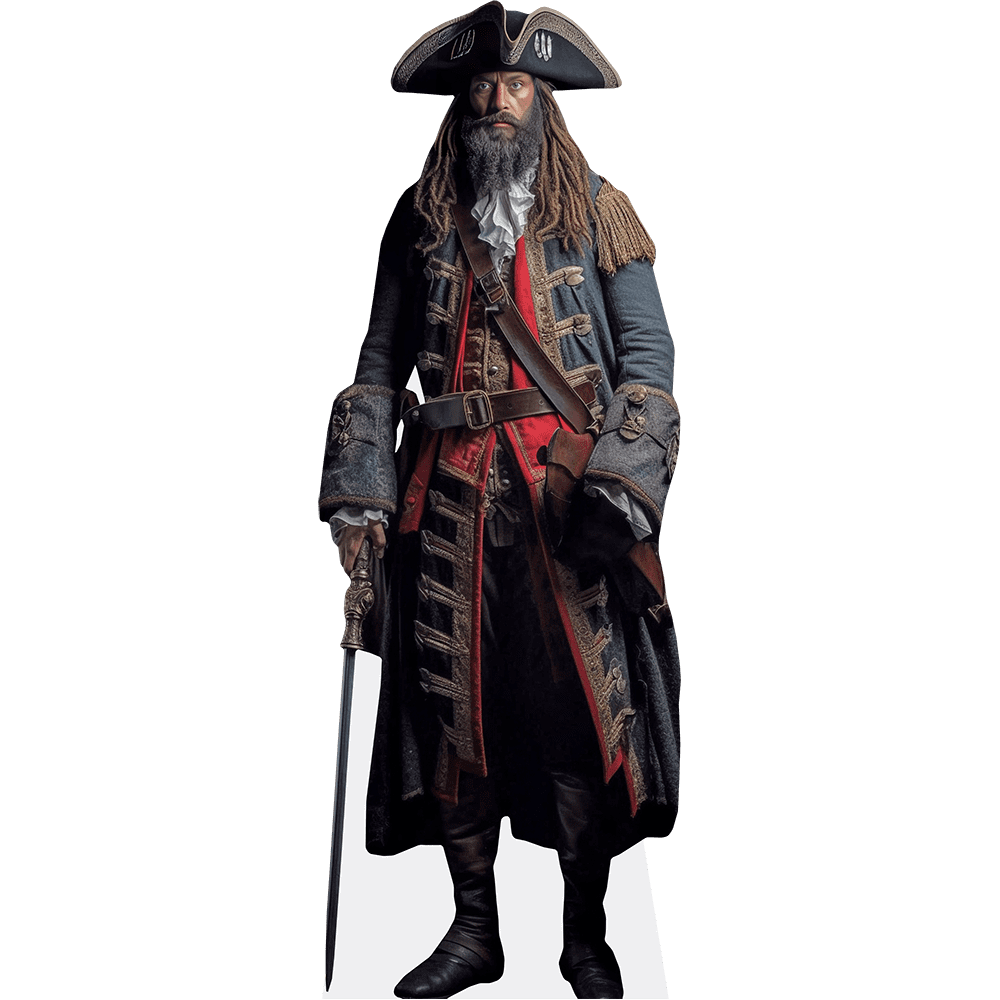 Edward Teach (Hat) Mini Cardboard Cutout Standee - Walmart.com