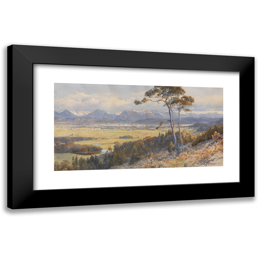 Edward Theodore Compton 24x14 Black Modern Framed Museum Art Print ...