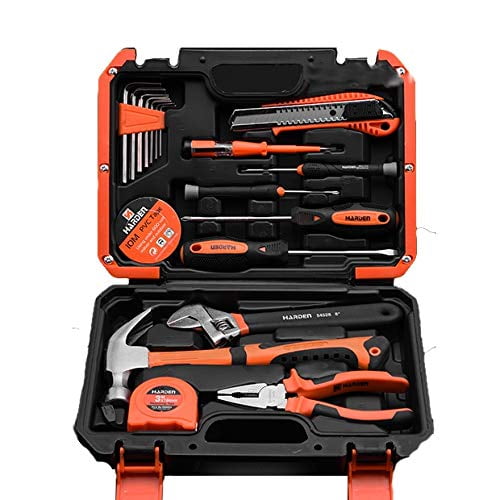 Edward Tools Harden 18 Piece Heavy Duty Tool General Household Tool Kit ...