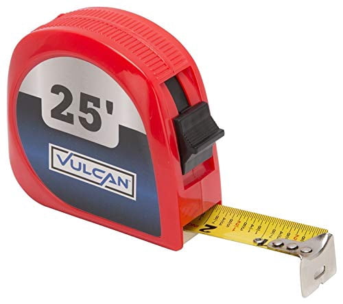Edward Tools Power Lock Retractable 25 Foot Tape Measure with Fractions ...